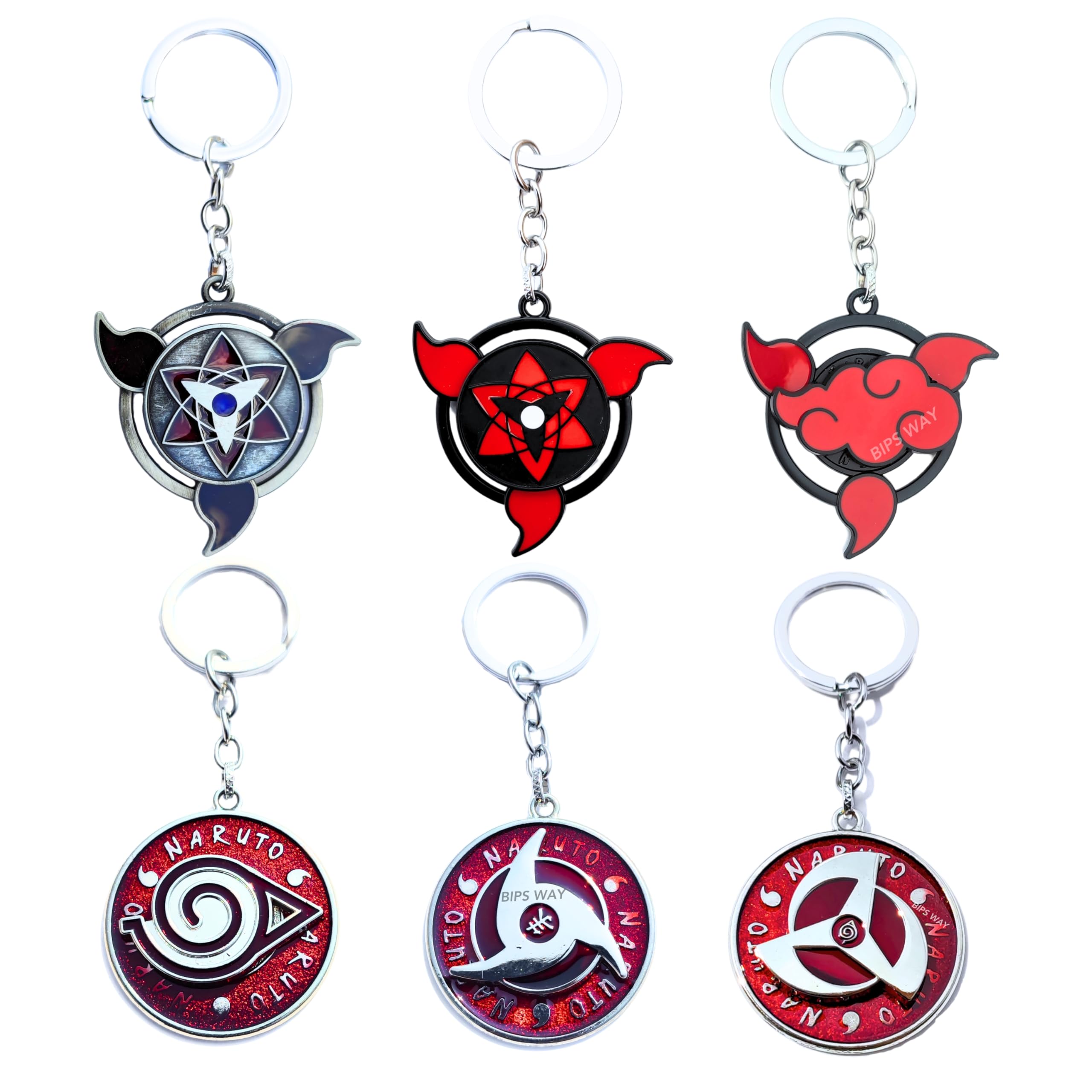 Naruto Shippuden Uchiha Clan Ring Narutoo Sasuke Uchiha Mangekyou Red