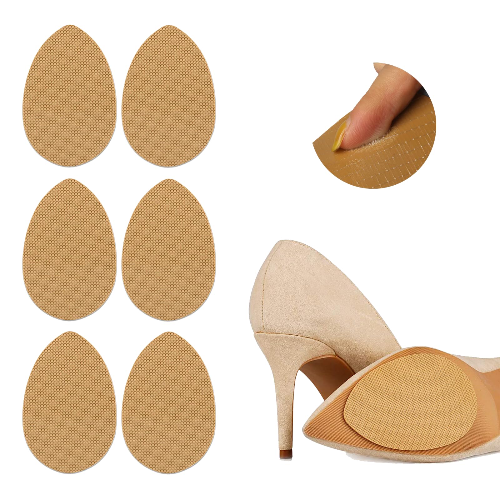 Snapklik.com : Riootlnm 3 Pairs Shoe Grips, Non-Slip Shoes Pads ...