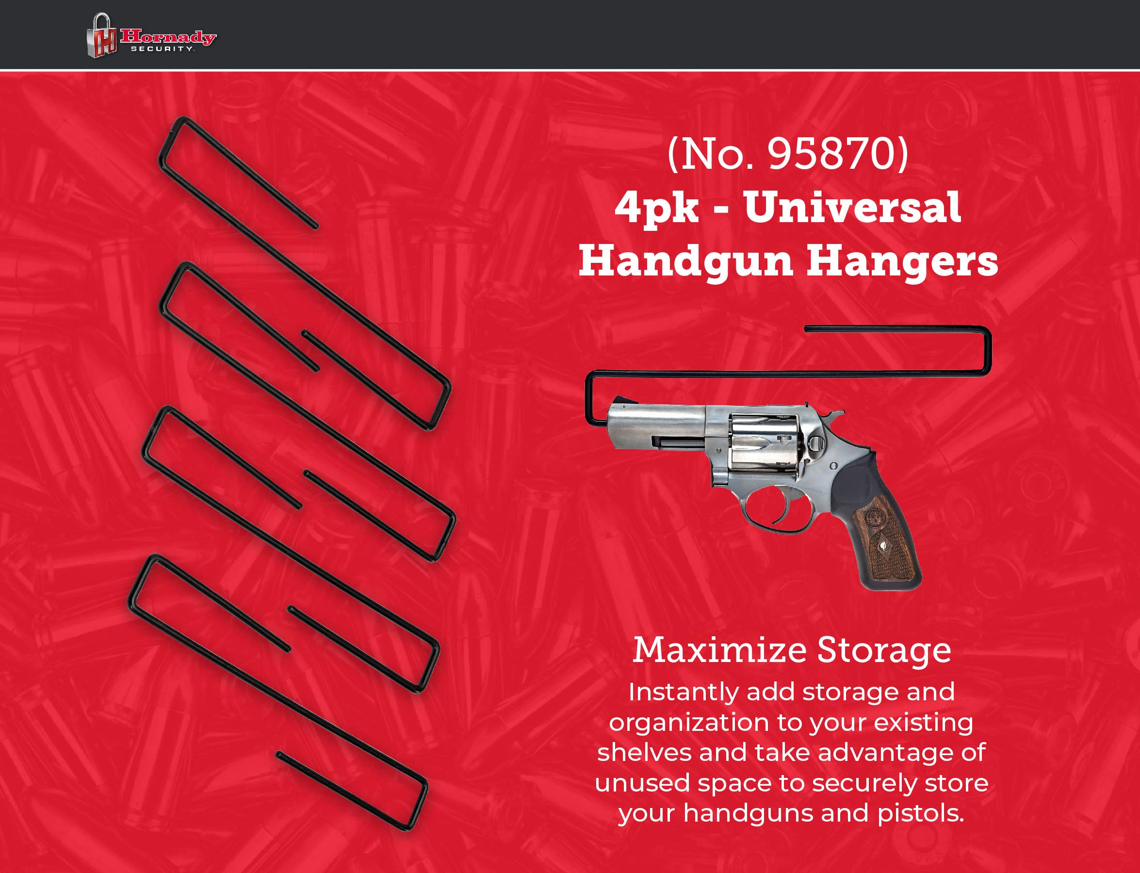 Snapklik.com : Hornady Universal Handgun Hangers, 95870, 4pk - Maximize ...