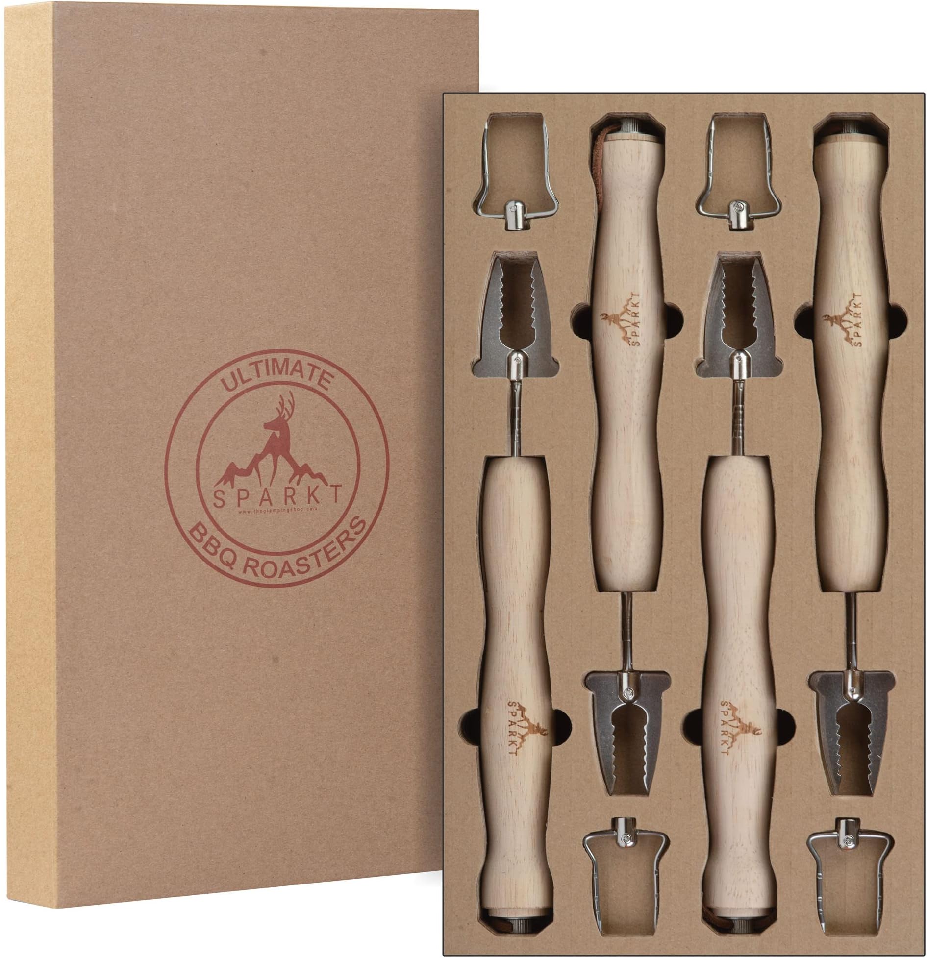 Amazon.com: SPARKT Ultimate BBQ Roasters; Dual Tip Telescopic Hotdog ...