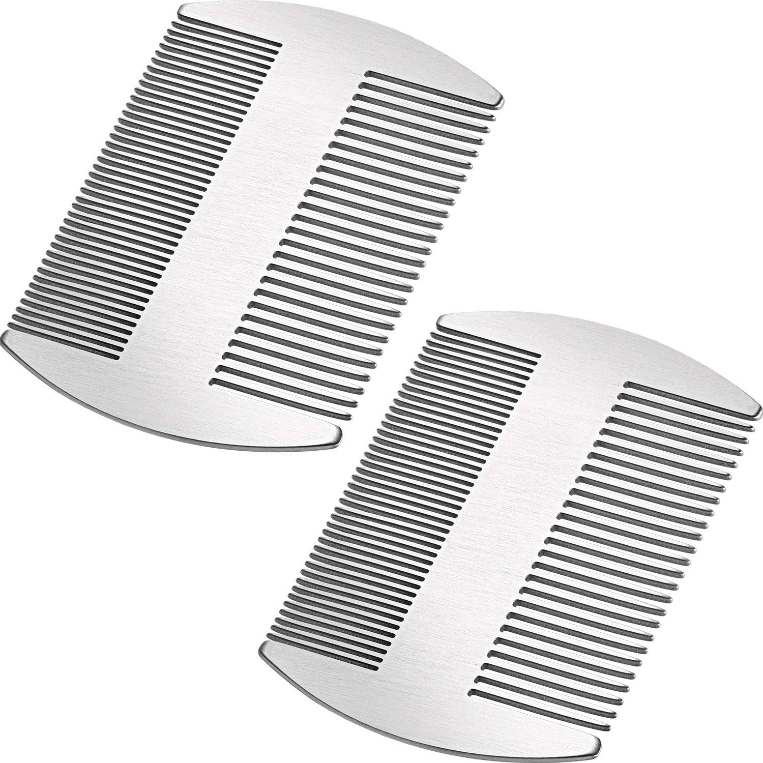 Amazon.com : 3 Pieces Metal Barber Combs Stainless Steel Hair Comb Fine ...