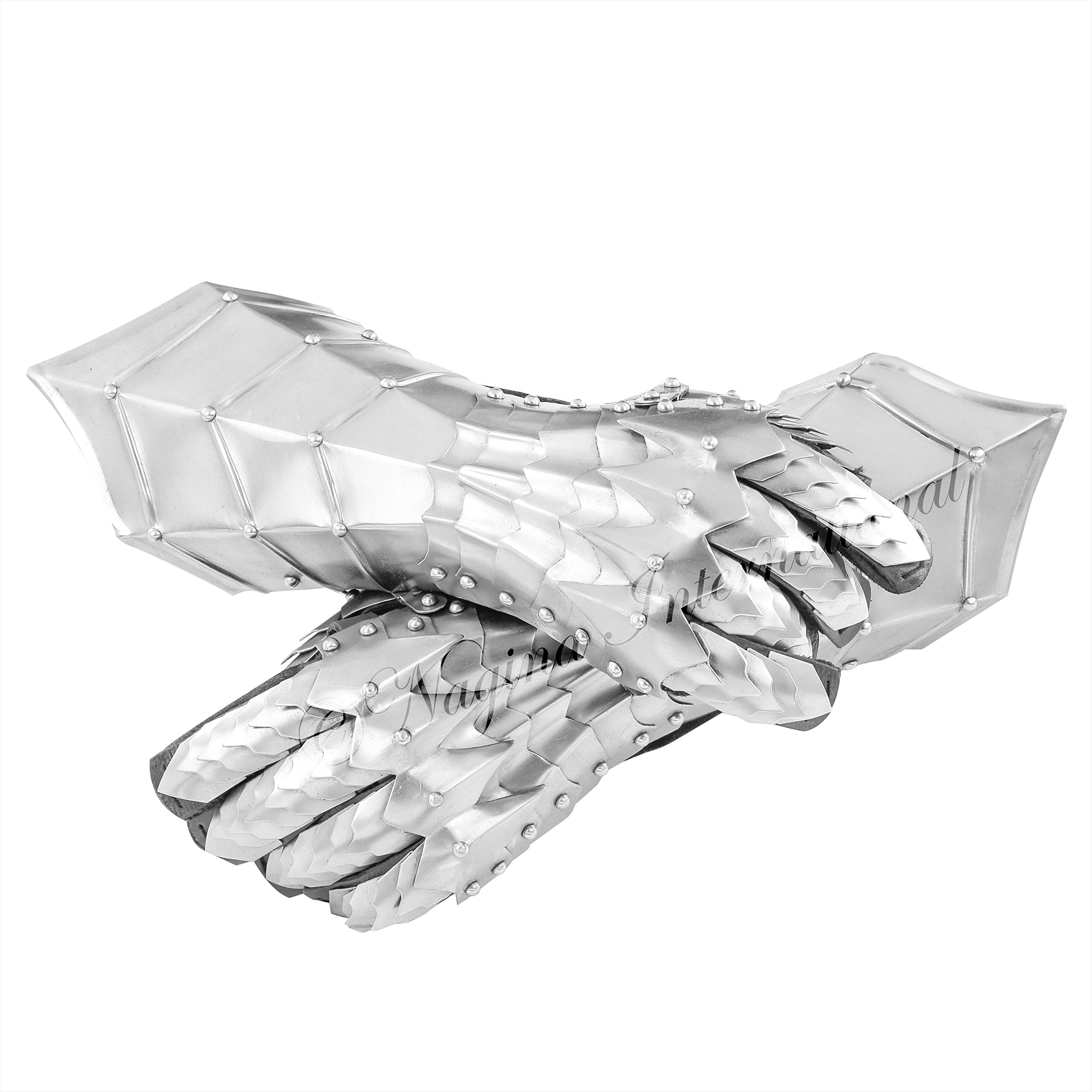 Amazon.com: Nazgul Fantasy Steel Gauntlets | Lord Ringwraiths Silver ...