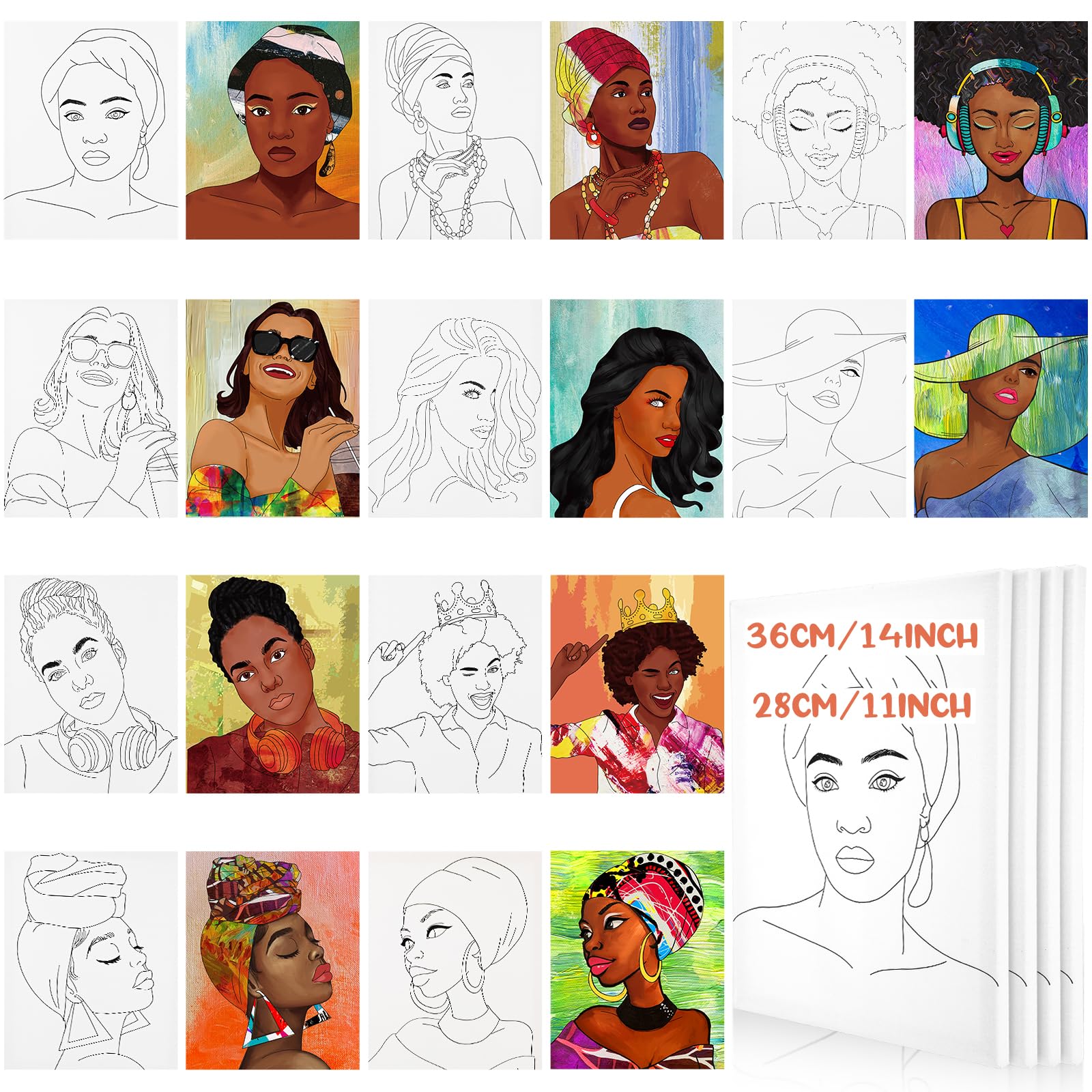 Canvas Painting Outlines