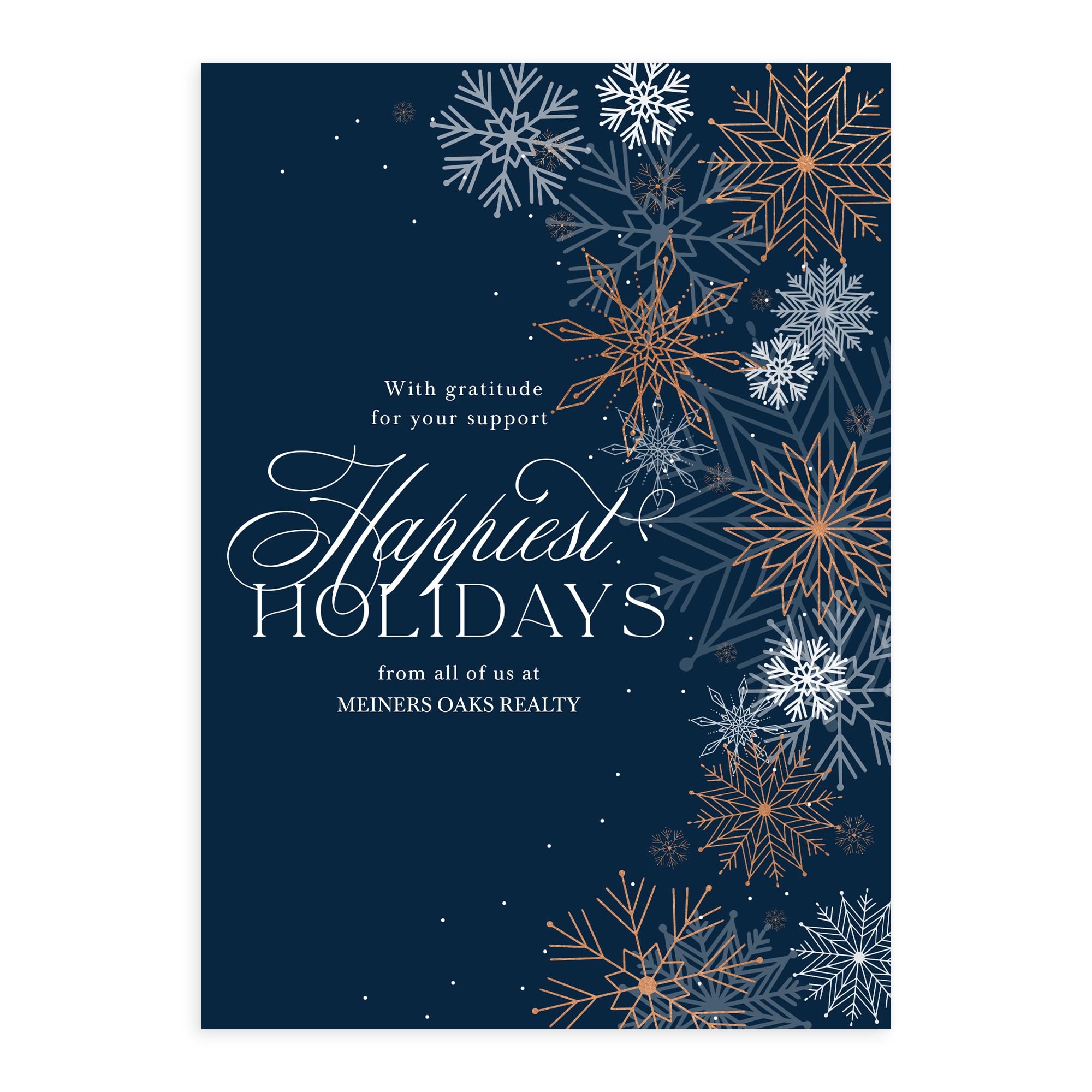 Amazon.com : Let's Make Memories Personalized Business Christmas Cards ...
