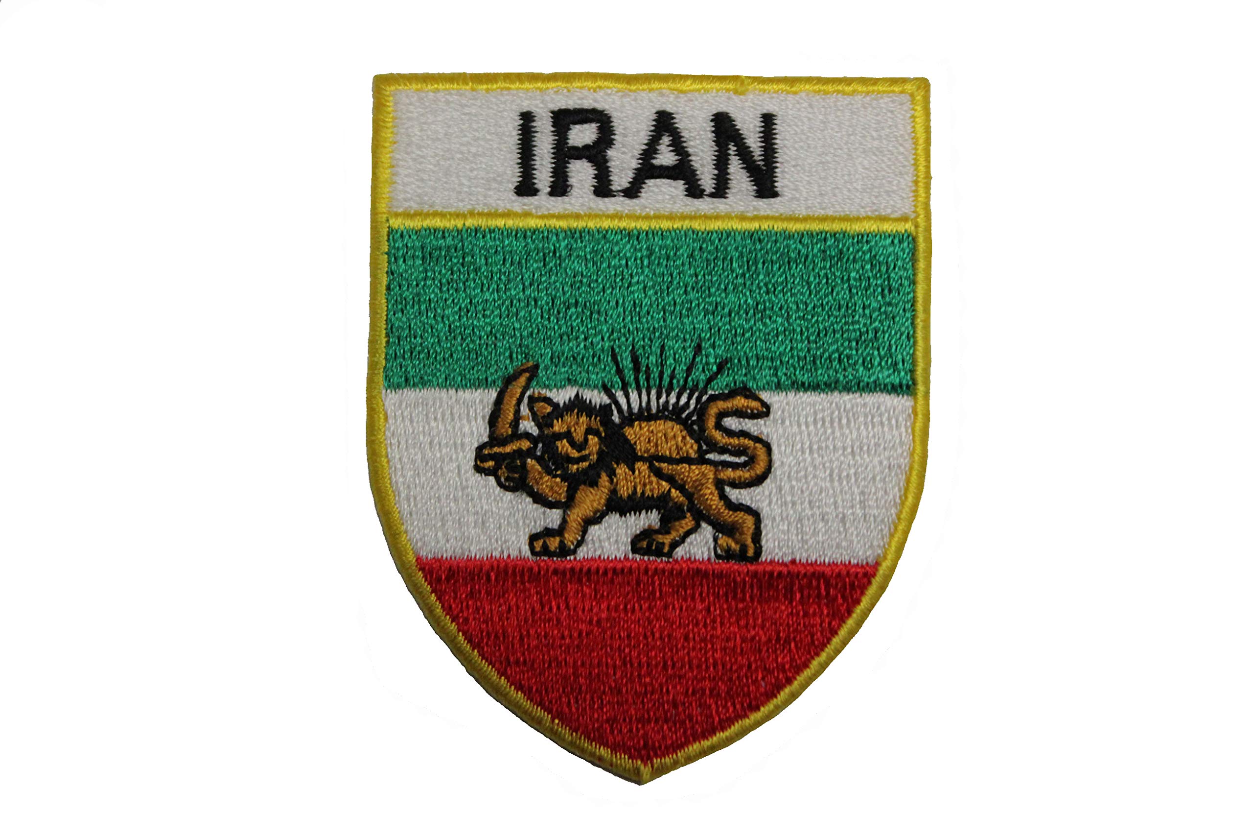 Amazon.com: Iran Old Persian Lion Country Flag Shield Shape with Gold ...