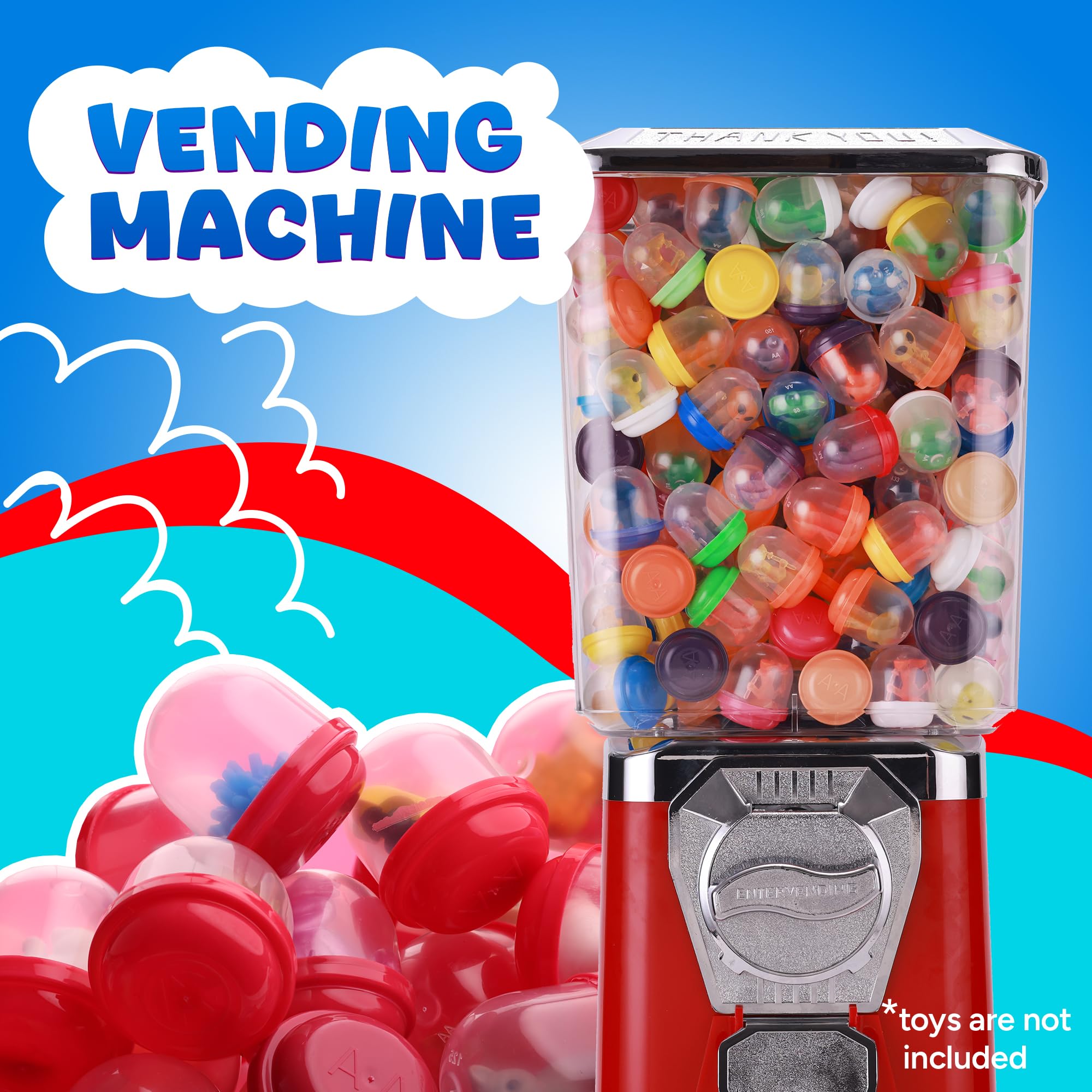 Gumball Machines For Favors Entervending Empty Clear Colored Round