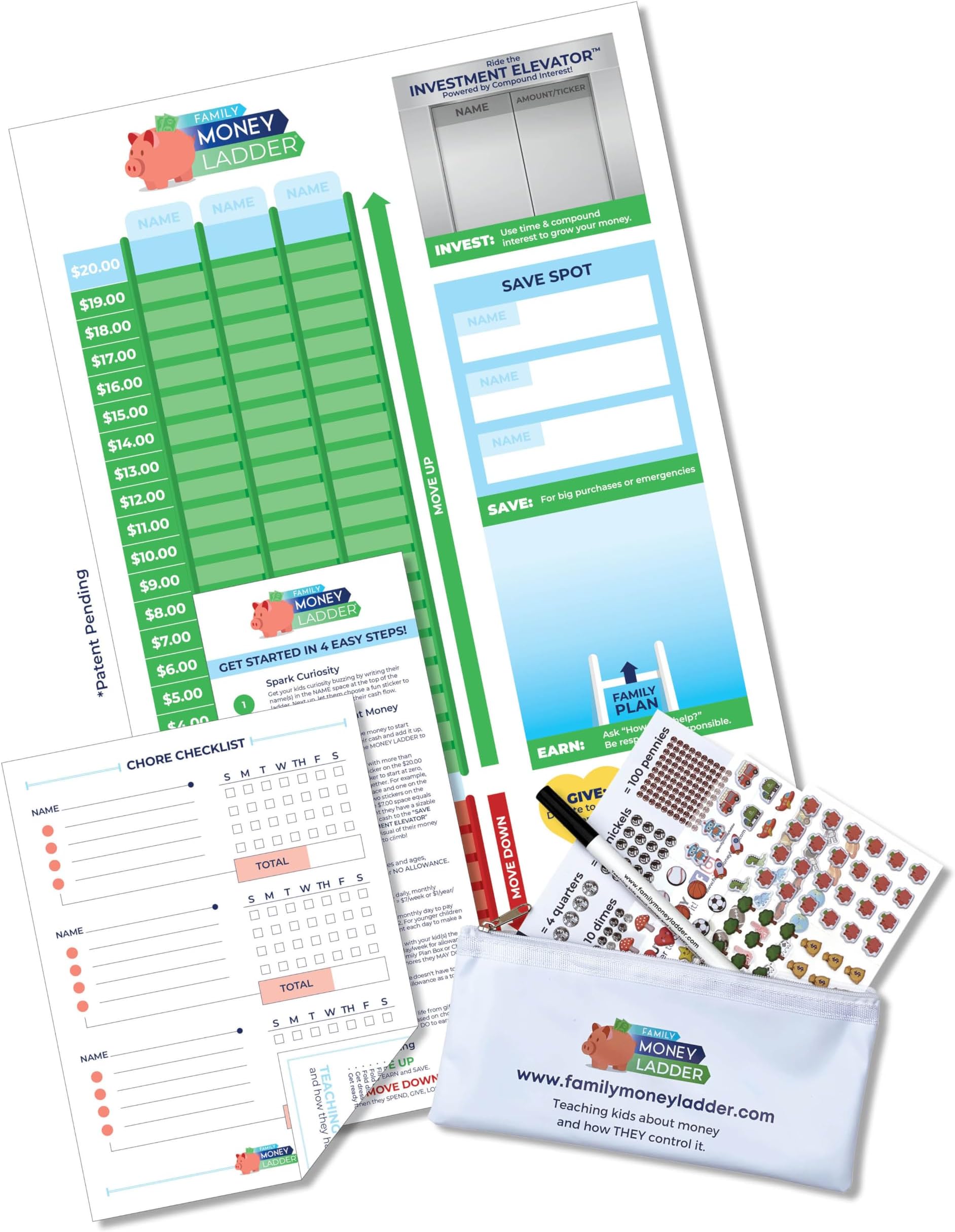 Amazon.com: COcnny Good Behavior Reward Chart - 201pcs Prop Play Money ...