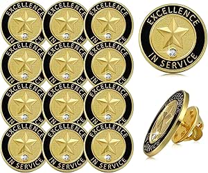 Amazon.com: 40 Pcs Employee of The Month Lapel Pin 3/4 Inch Employee ...
