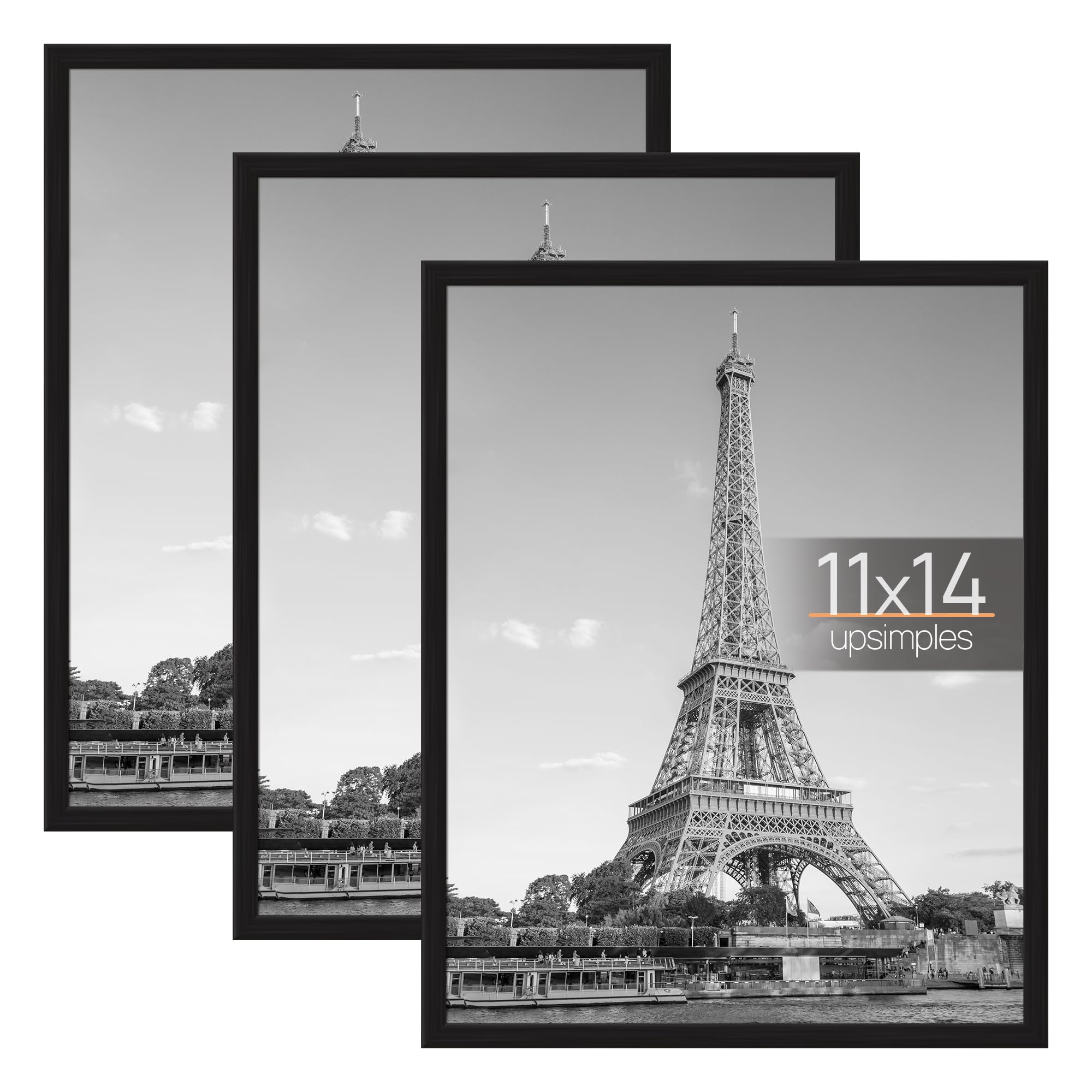 Amazon.com: upsimples 11x14 Picture Frame Black 3 Pack, Frames 11 x 14 ...