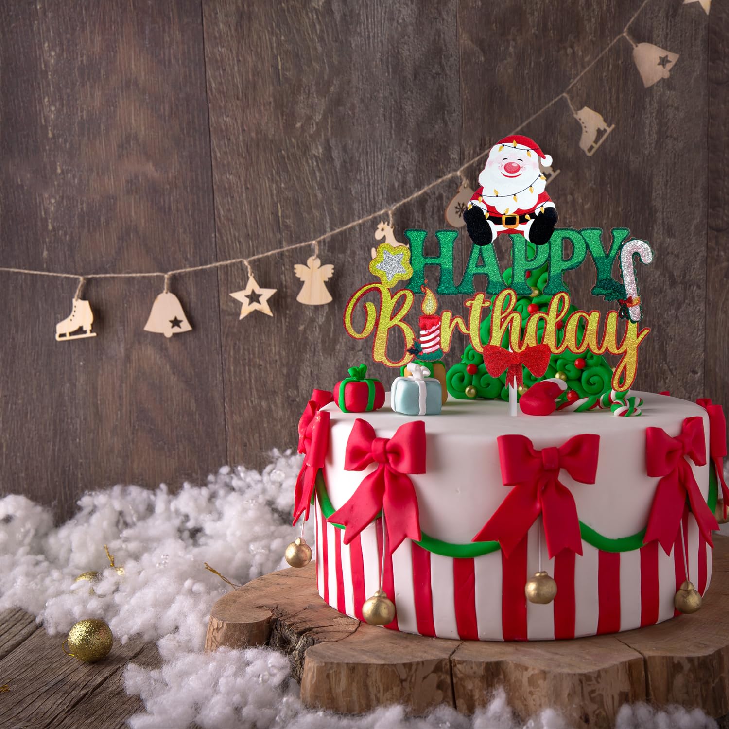 Happy Christmas Birthday Cakes Snowflake Christmas Cake And Happy