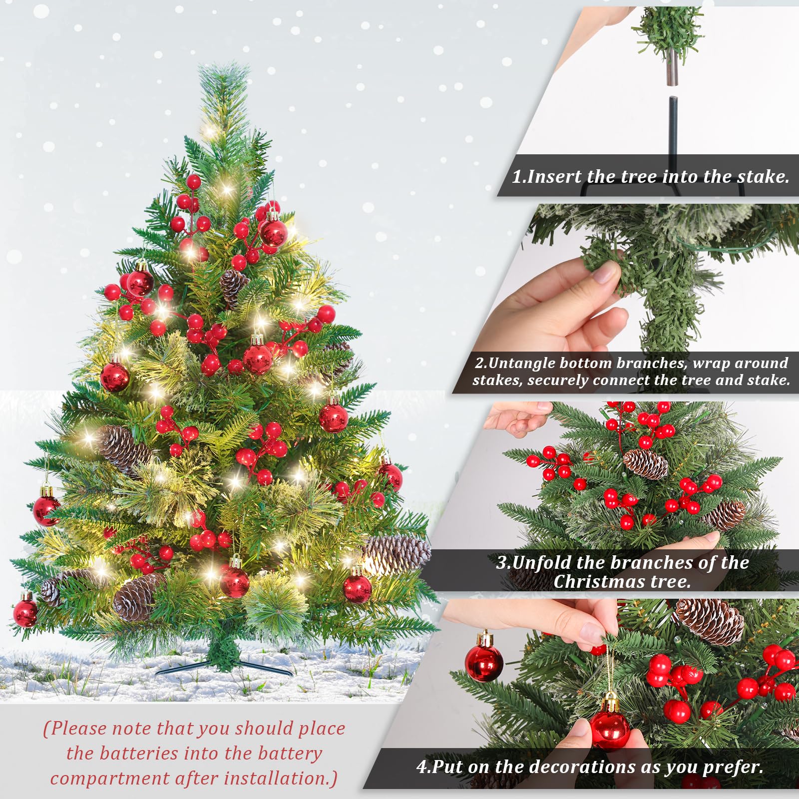 Battery Operated Decorative Trees