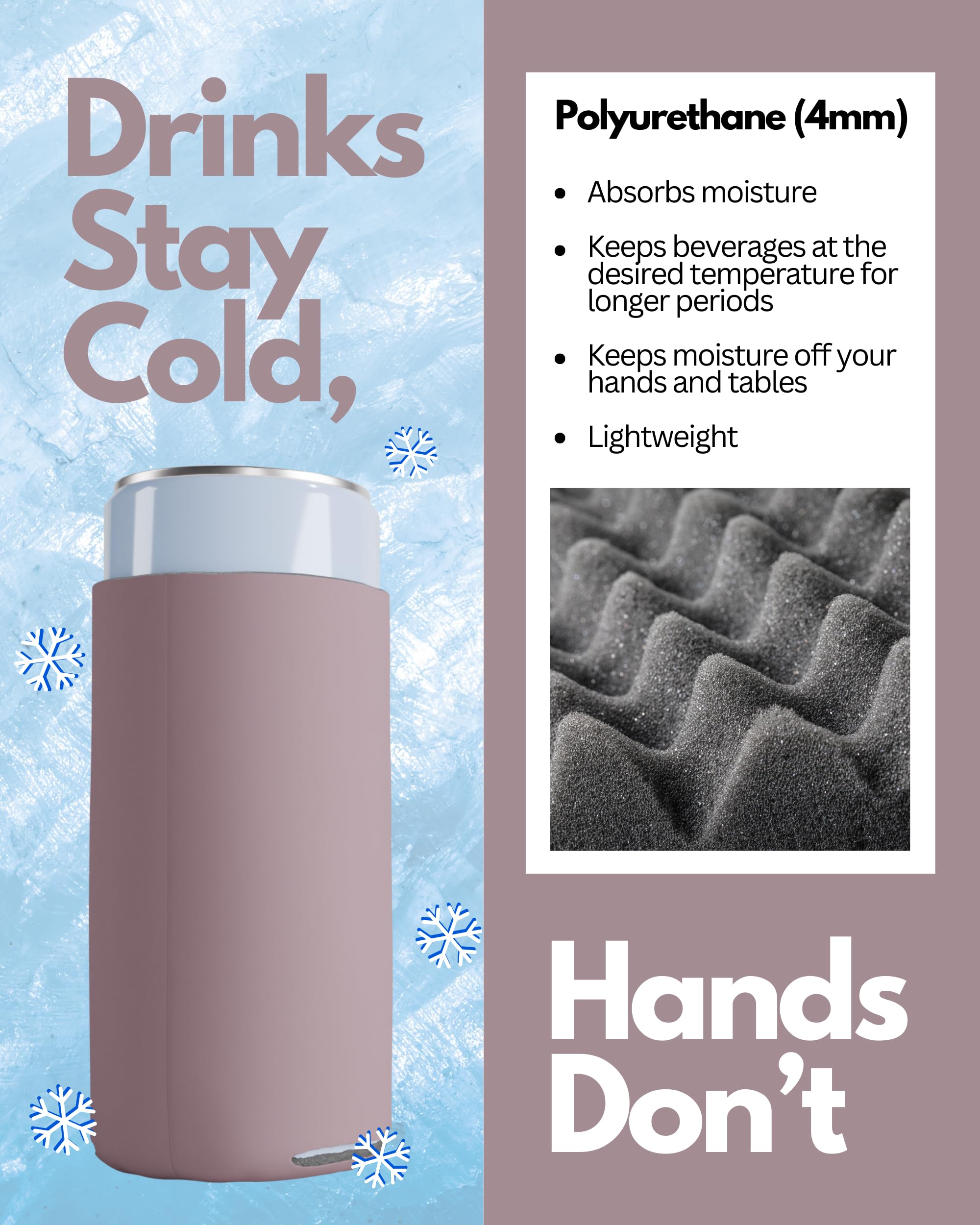 Snapklik.com : 100 Pack Dusty Rose Blank Slim Can Cooler Sleeves ...