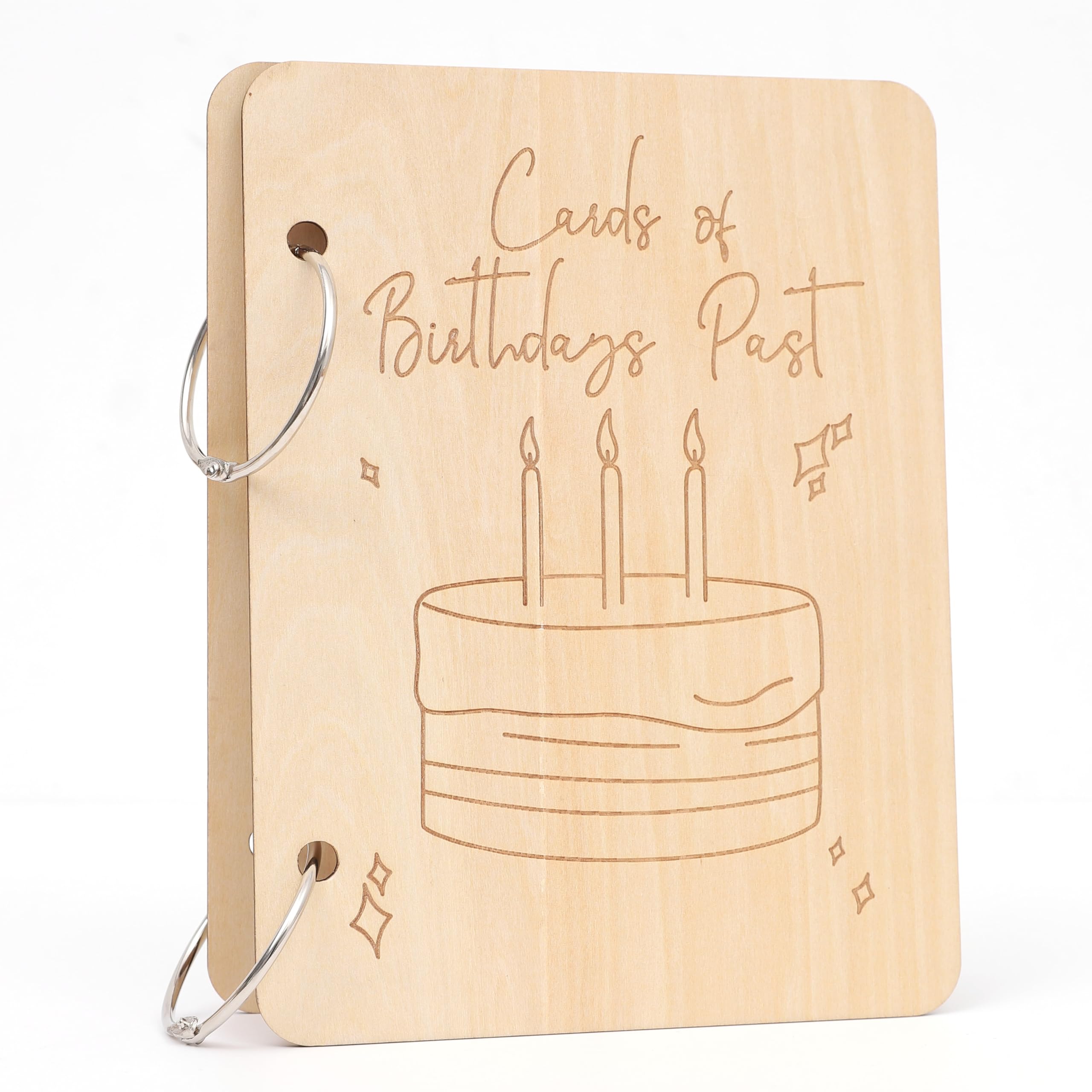 Amazon.com: Cards Of Birthdays Past Wooden Cover - Greeting Cards Book ...