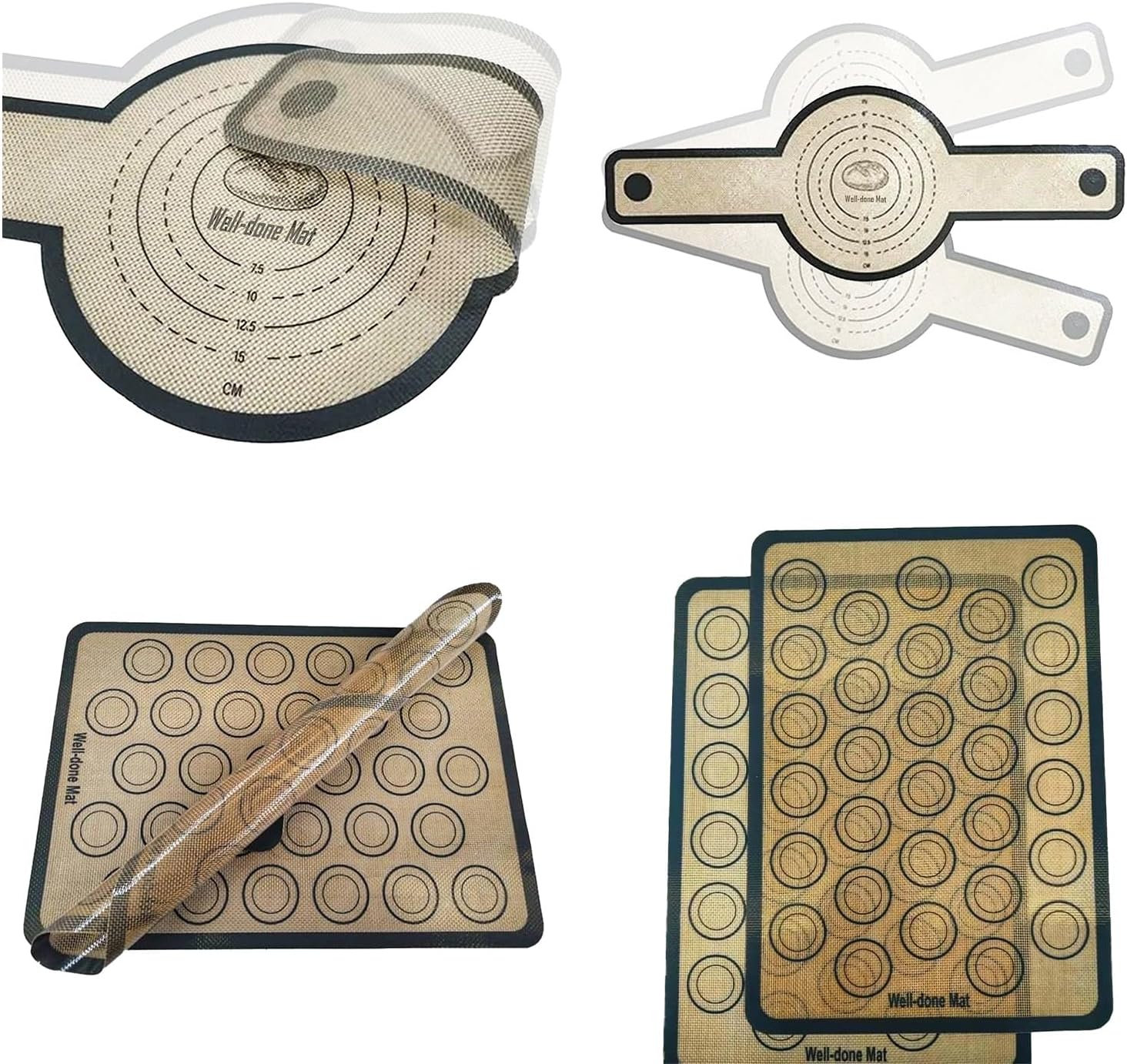 Amazon.com: Silicone Bread sling/Macaron Mat for Dutch Oven, 2 PCS Non ...