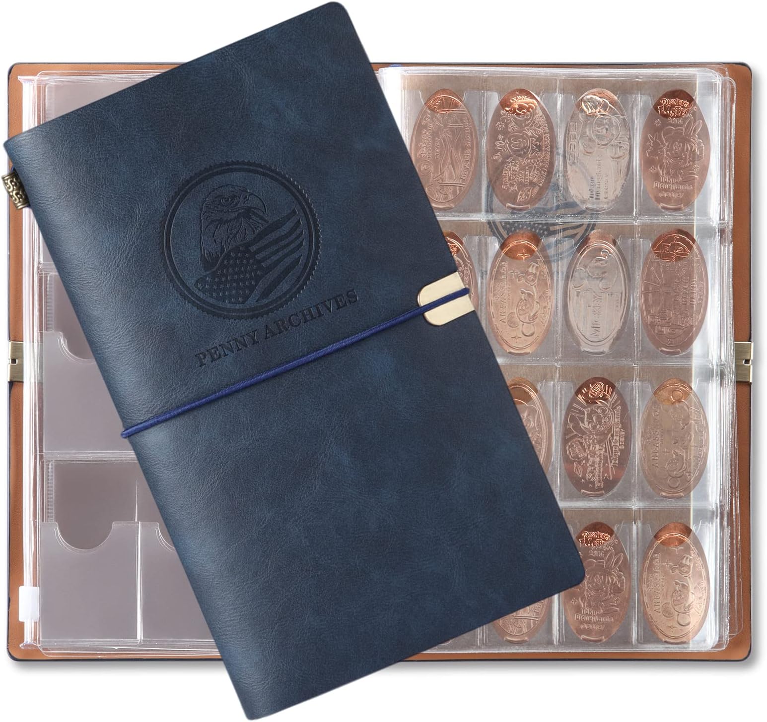 Amazon.com : MUDOR Pressed Penny Collecting Book with Archival Diary ...