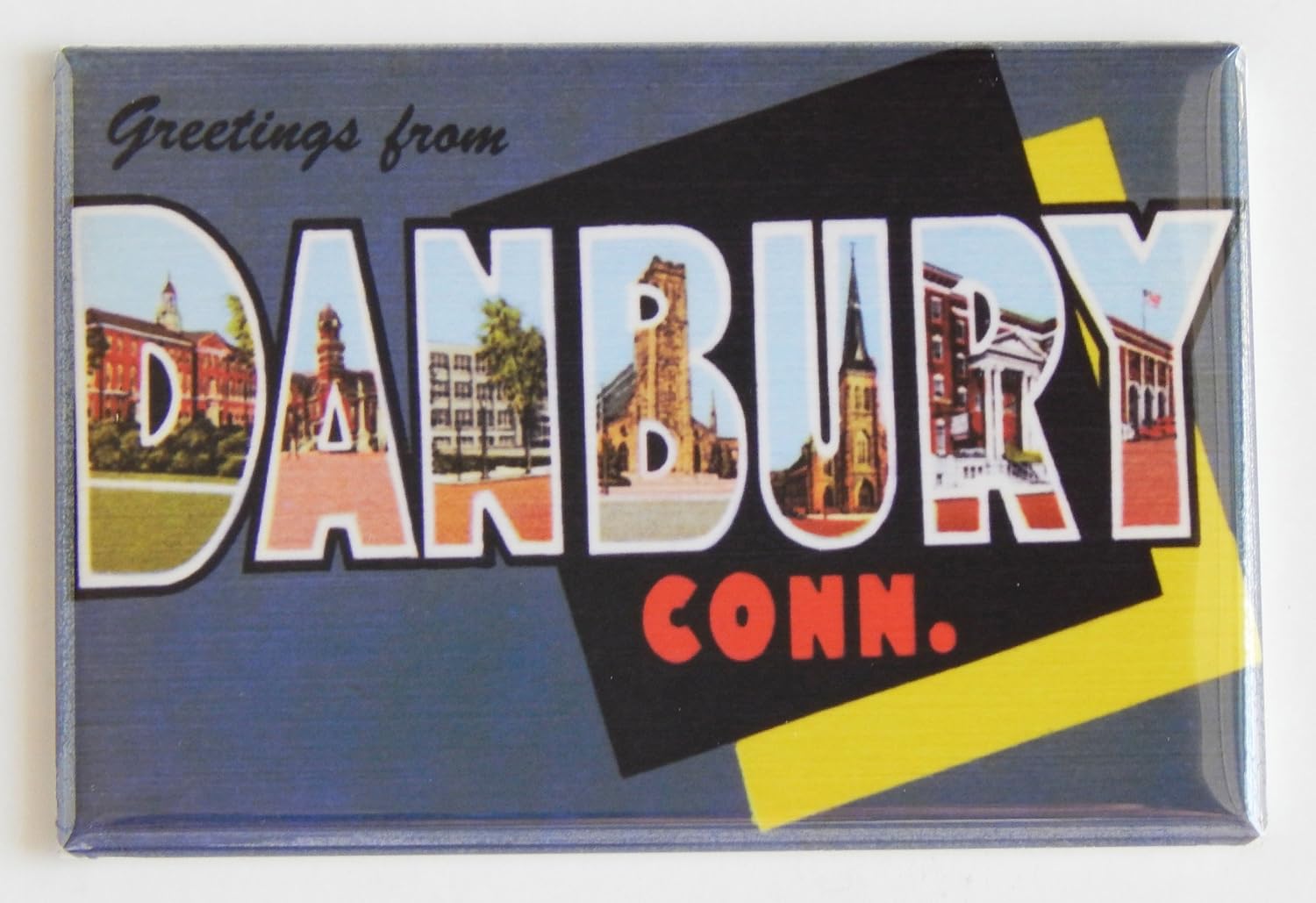 Amazon.com: Greetings from Danbury Connecticut Fridge Magnet (2.5 x 3.5 ...