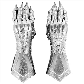 Amazon.com: Medieval Crusaders Gauntlets - Handcrafted Steel Armor ...