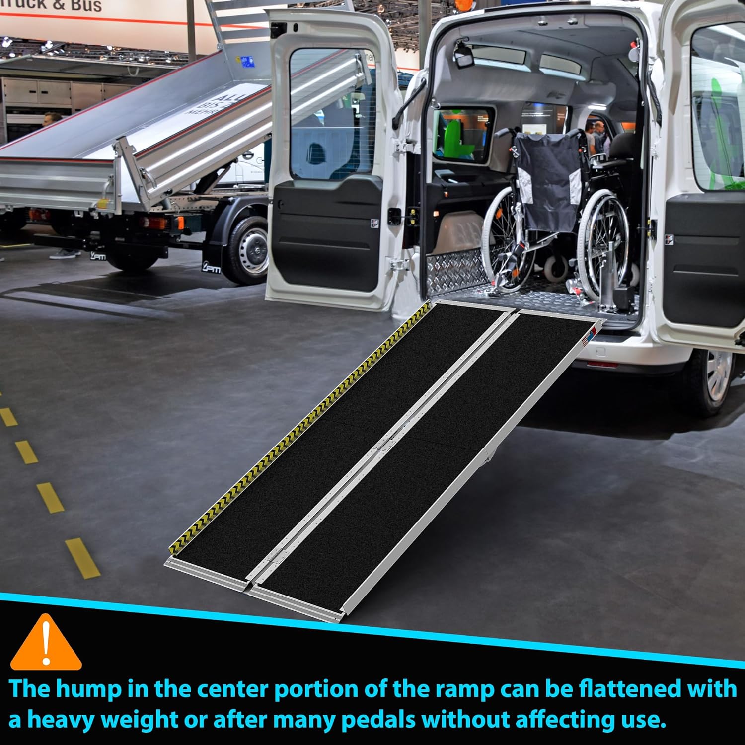 Rampa portátil para silla de ruedas de 7 pies, rampa portátil plegable ...