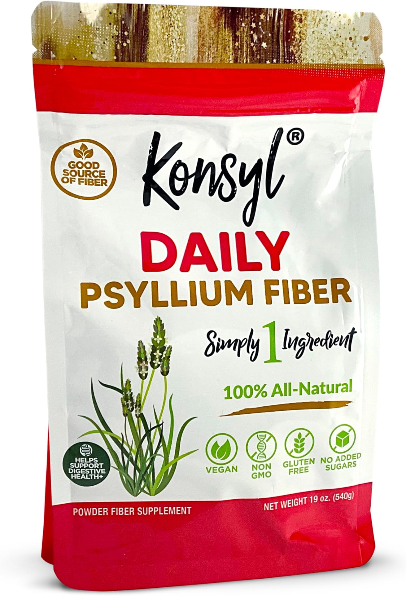Amazon.com: Konsyl Original Formula Daily Fiber, 100% All Natural ...