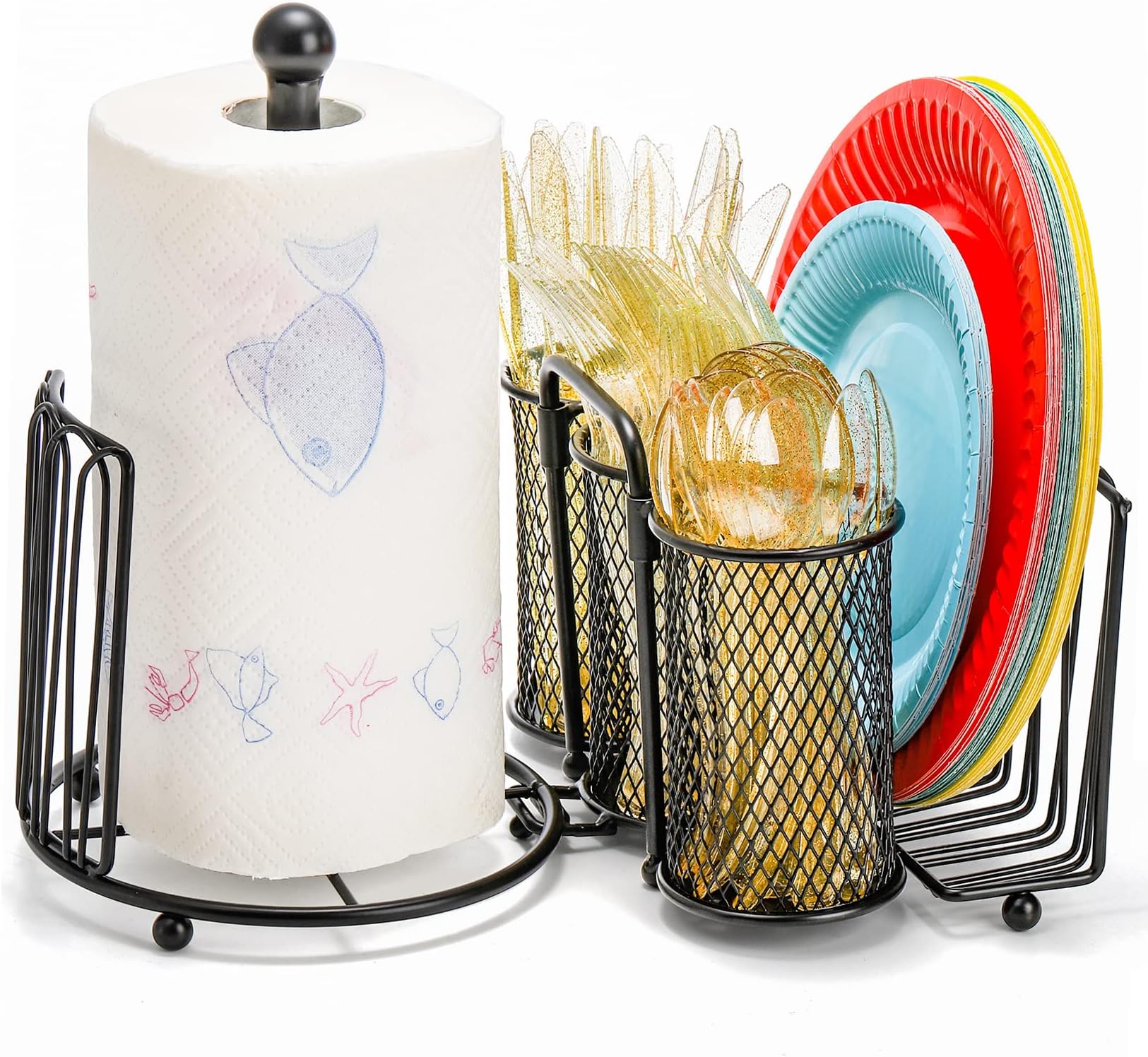 Amazon.com: MyGift Rustic Burnt Dark Brown Solid Wood and Industrial ...