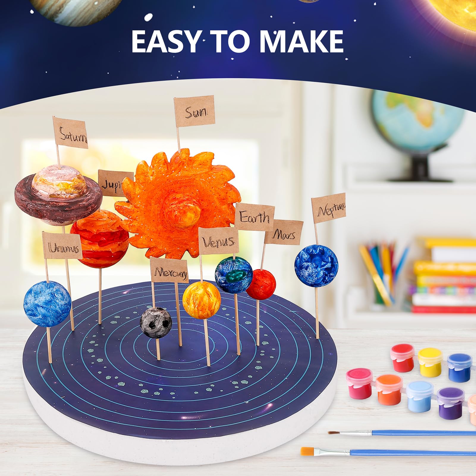 Snapklik.com : Solar System Model Kit, Solar System Foam Balls Crafts ...