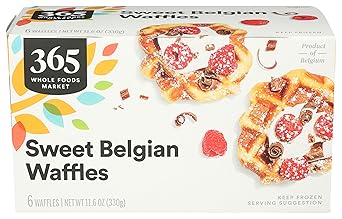 Amazon.com: 365 By Whole Foods Market, Belgian Waffles, 11.6 Ounce ...