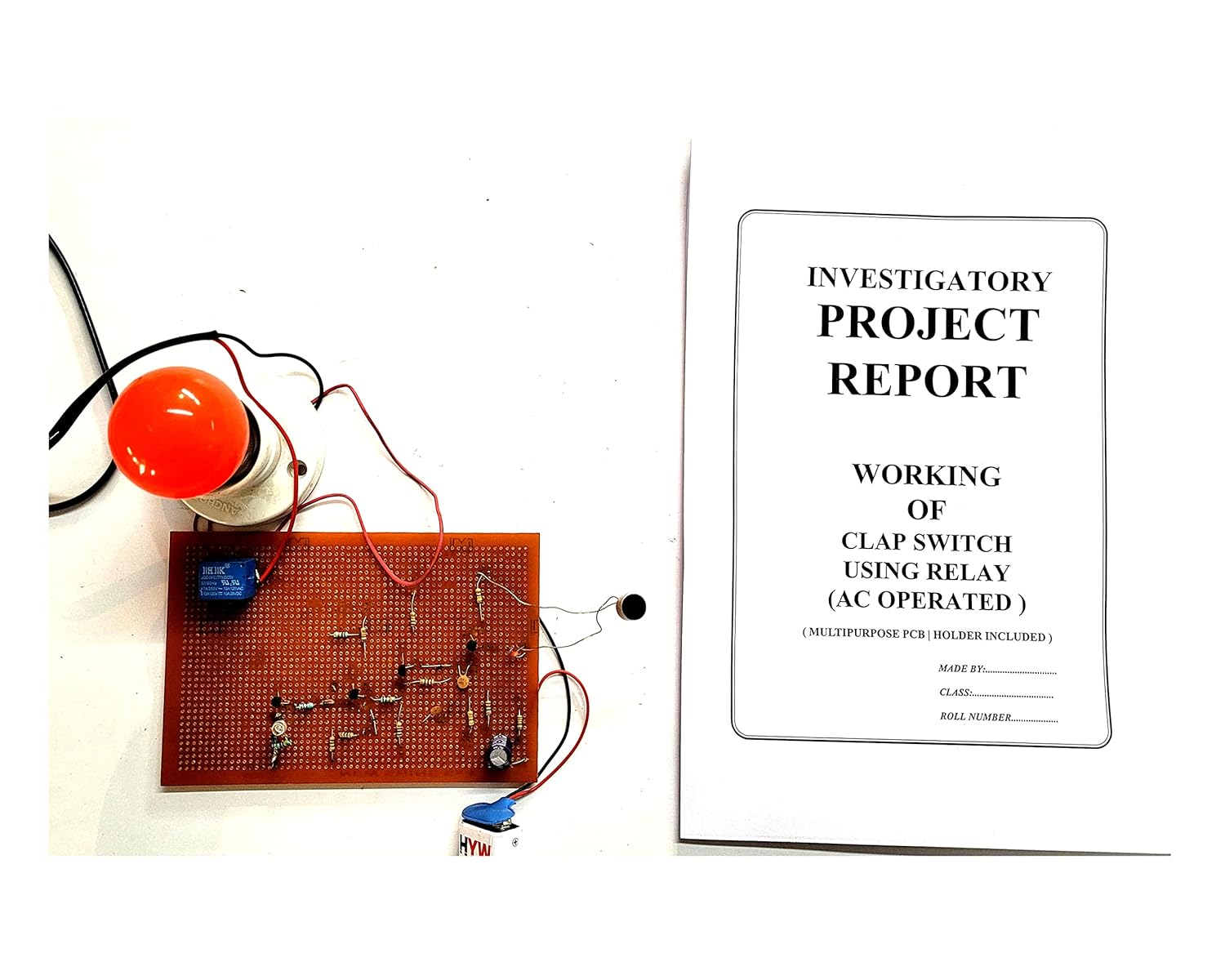 Buy Clap Switch Using Relay Physics Investigatory Minor Project and ...