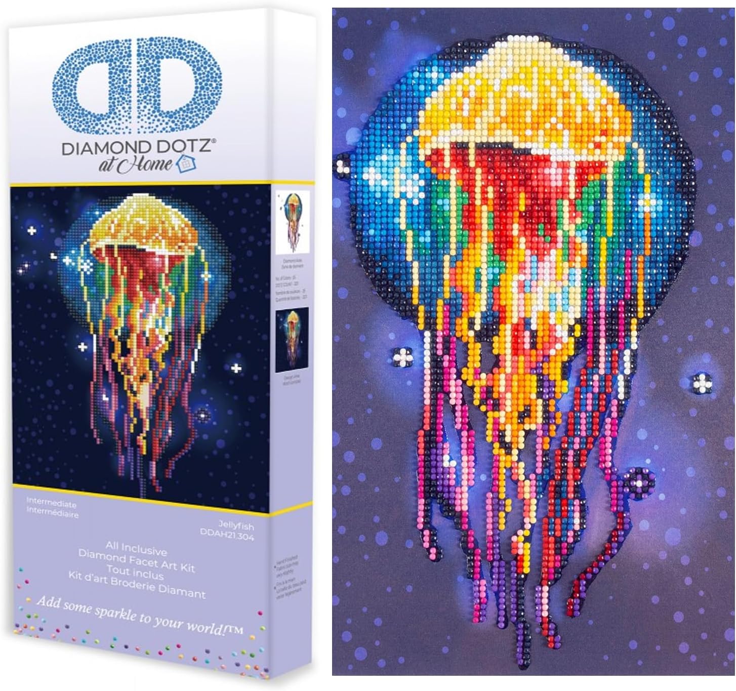 Amazon.com: DIAMOND DOTZ at Home Jellyfish Diamond Painting Kits for ...