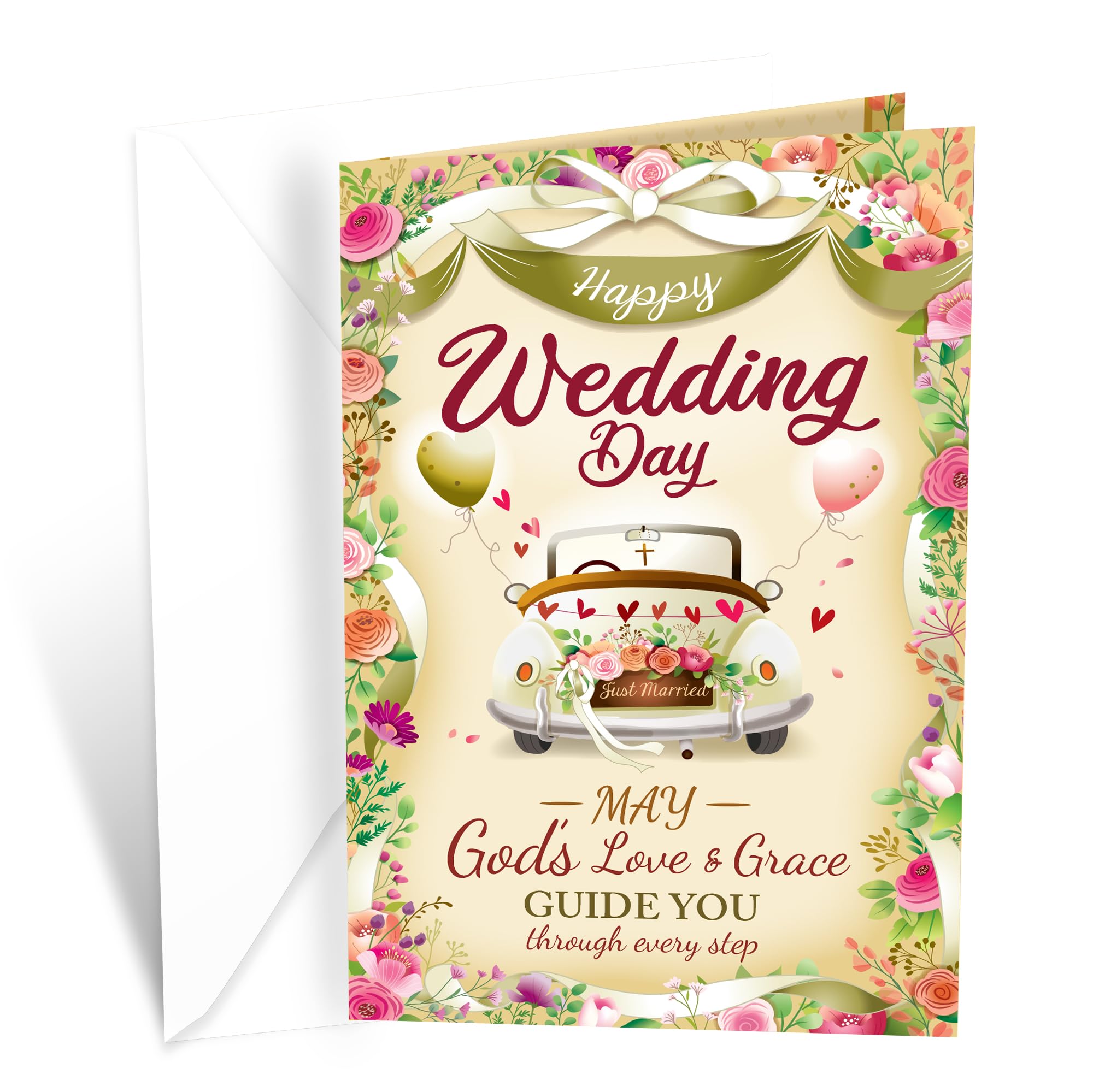 Amazon.com : Prime Greetings Religious Wedding Card, Made in America ...