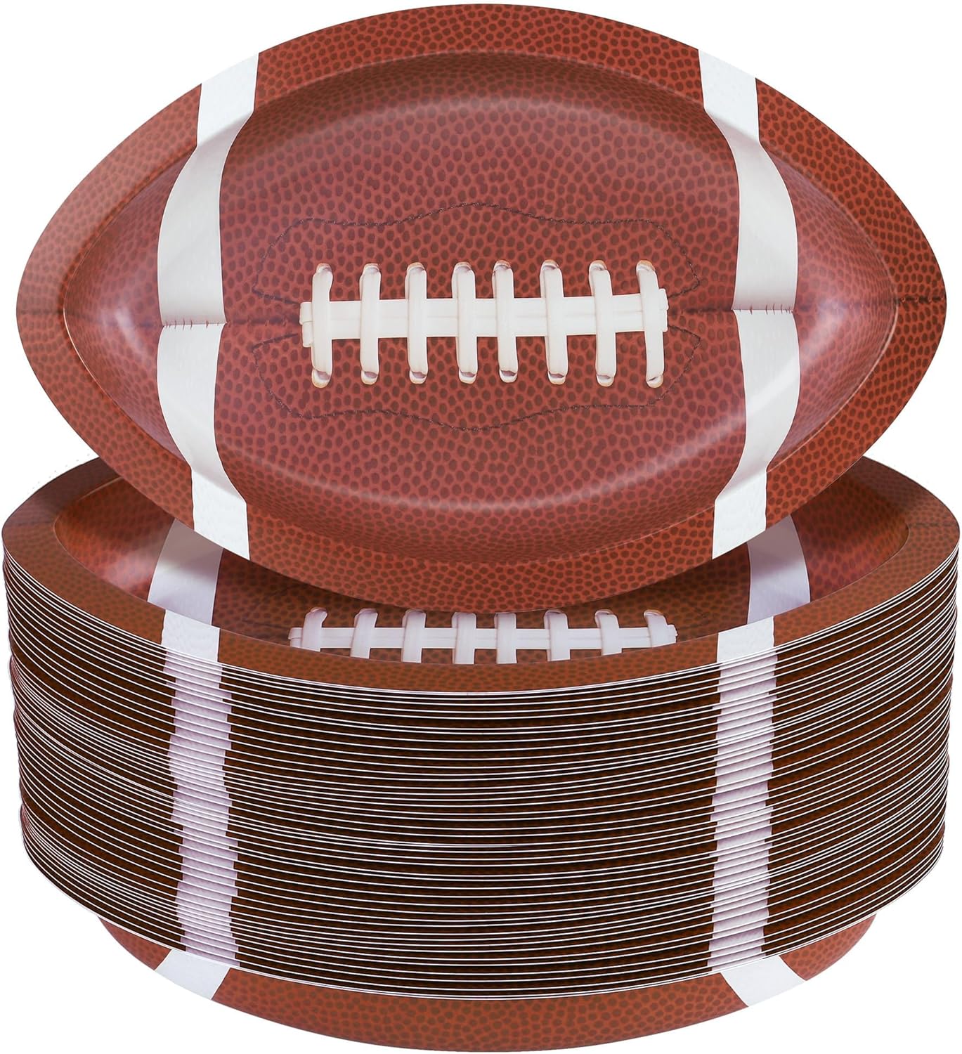 Amazon.com | Kochorie 50 Pieces Football Plastic Serving Trays 11.5 x 7 ...