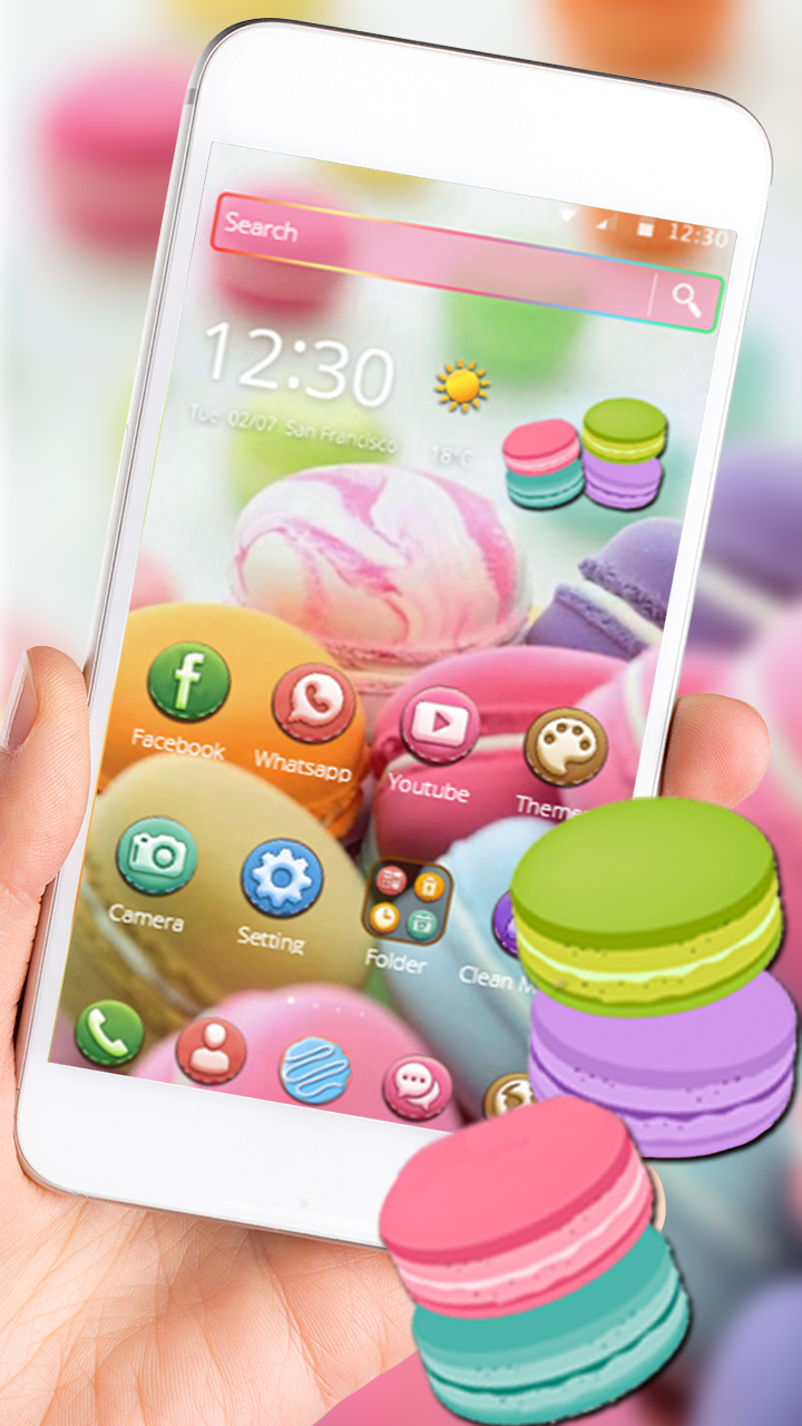 Sugary Macarons 2d Theme (free):Amazon.com:Appstore for Android