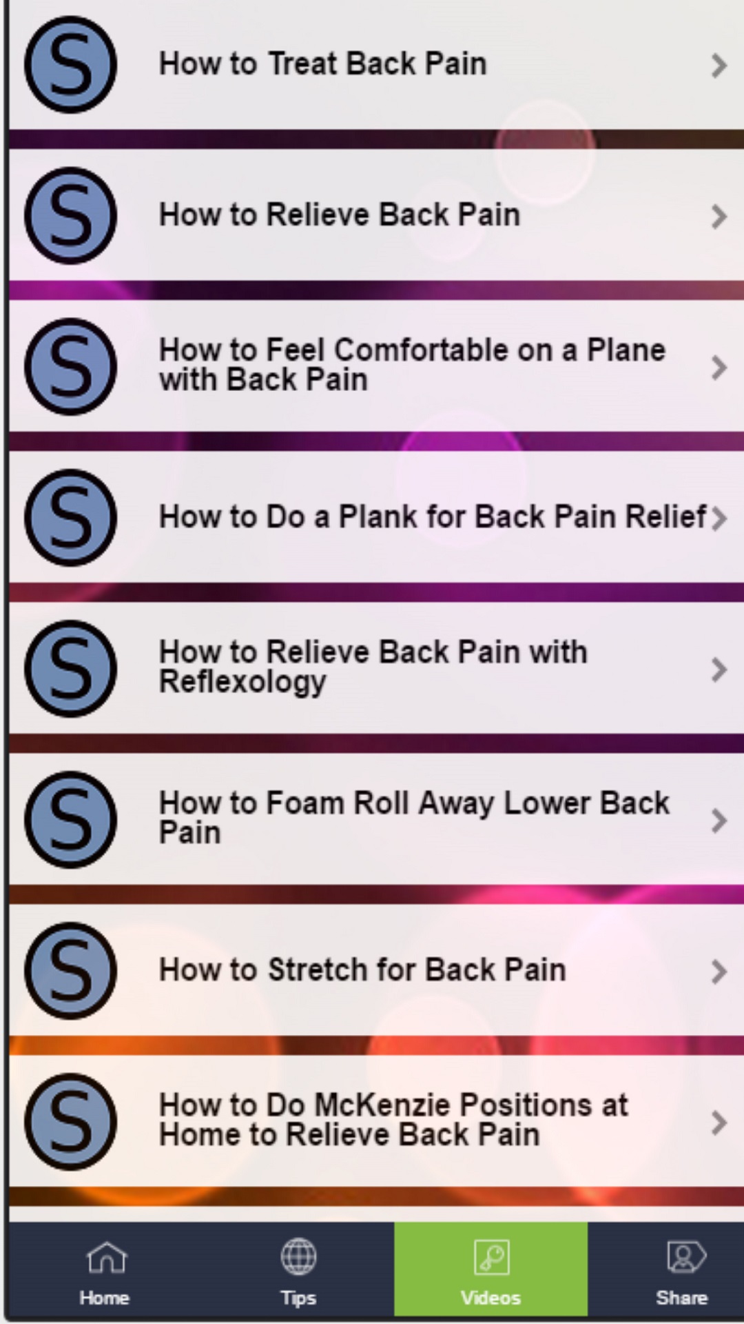 Back Pain Tips - Methods for Back Pain Relief - App on Amazon Appstore