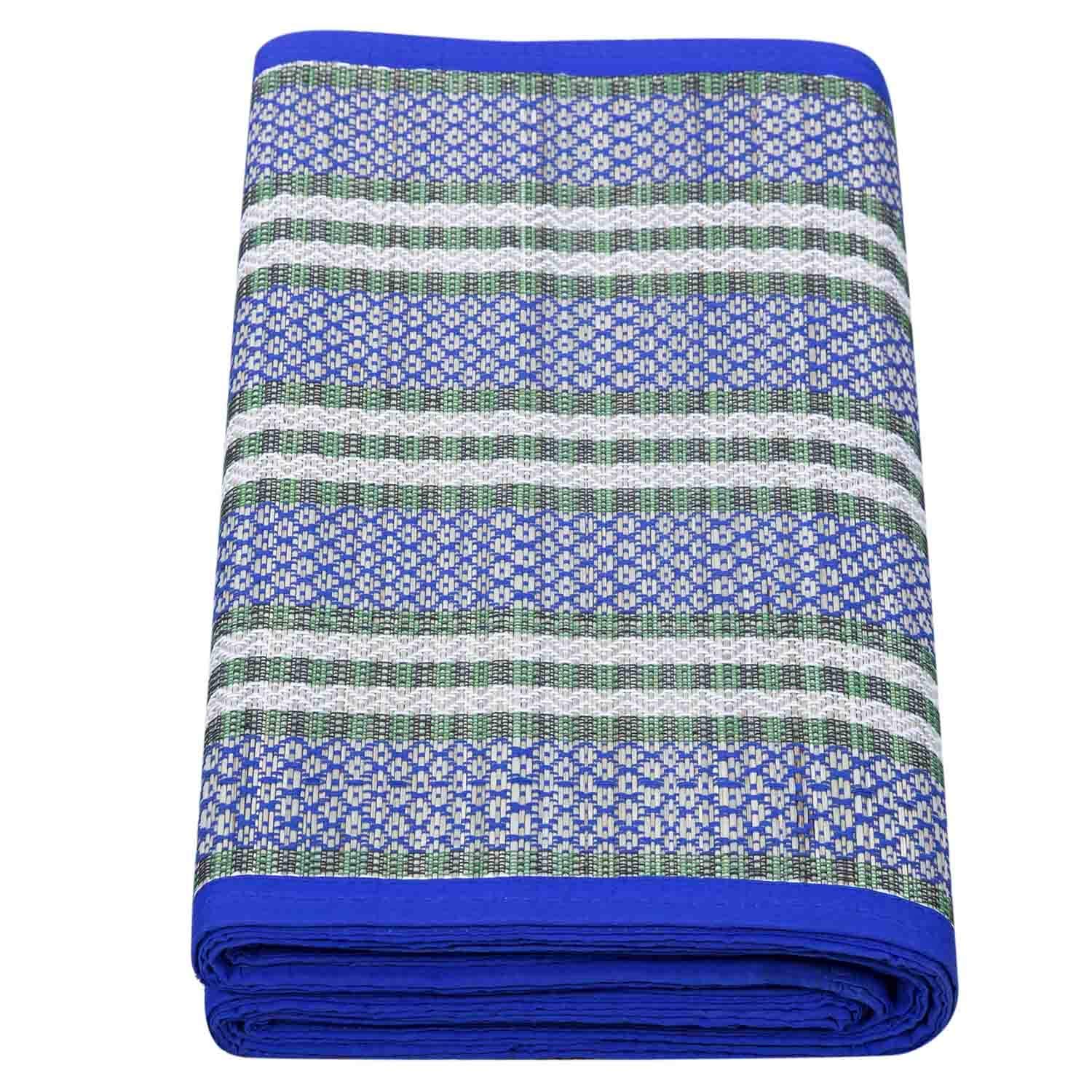 MONTISA Madurkathi Grass Handmade 2 Fold Designer Chatai Mats for Home ...