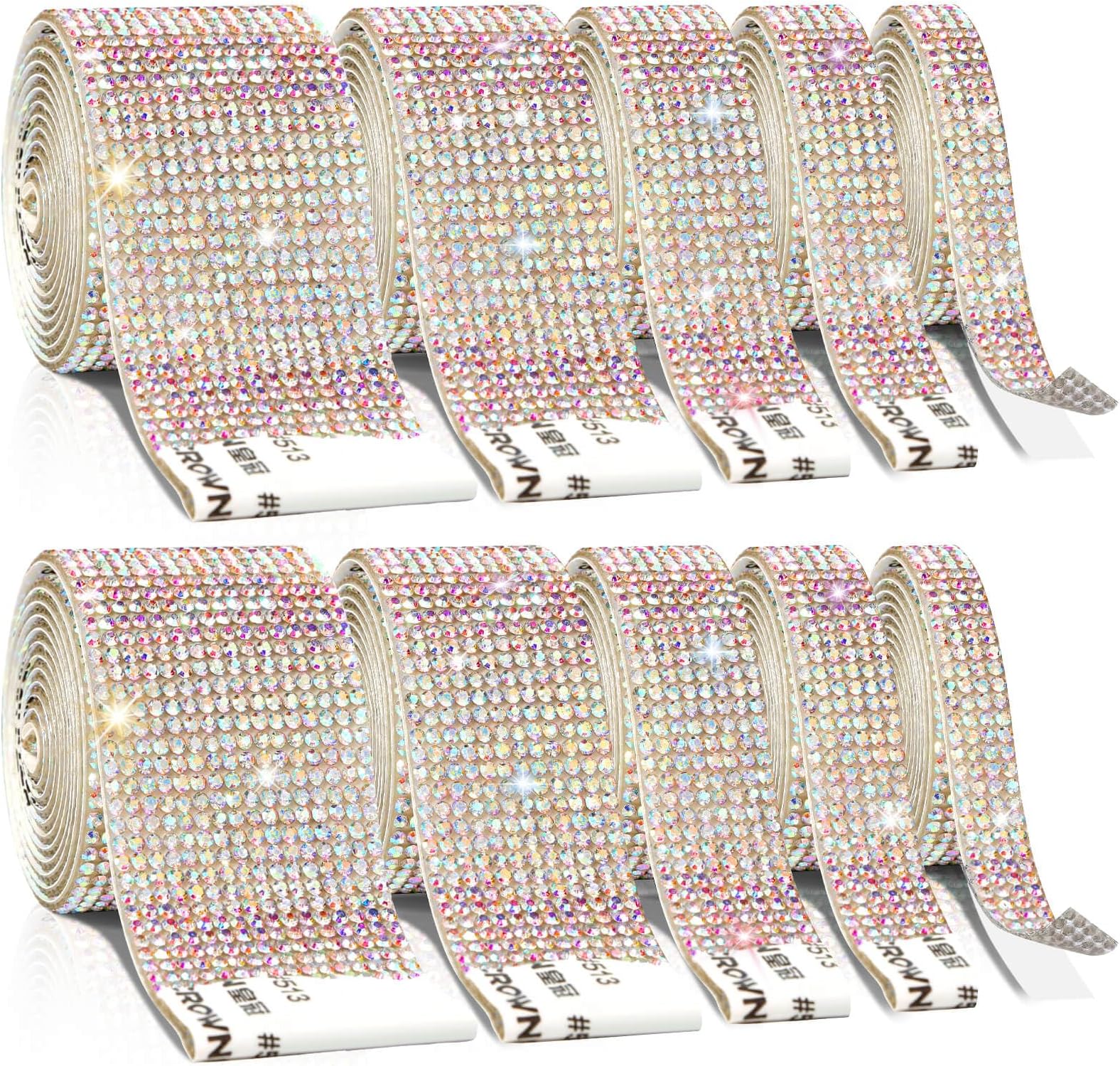 Amazon.com: Bling Car Trim Self Adhesive 2 Rolls 10 yd Rhinestone ...