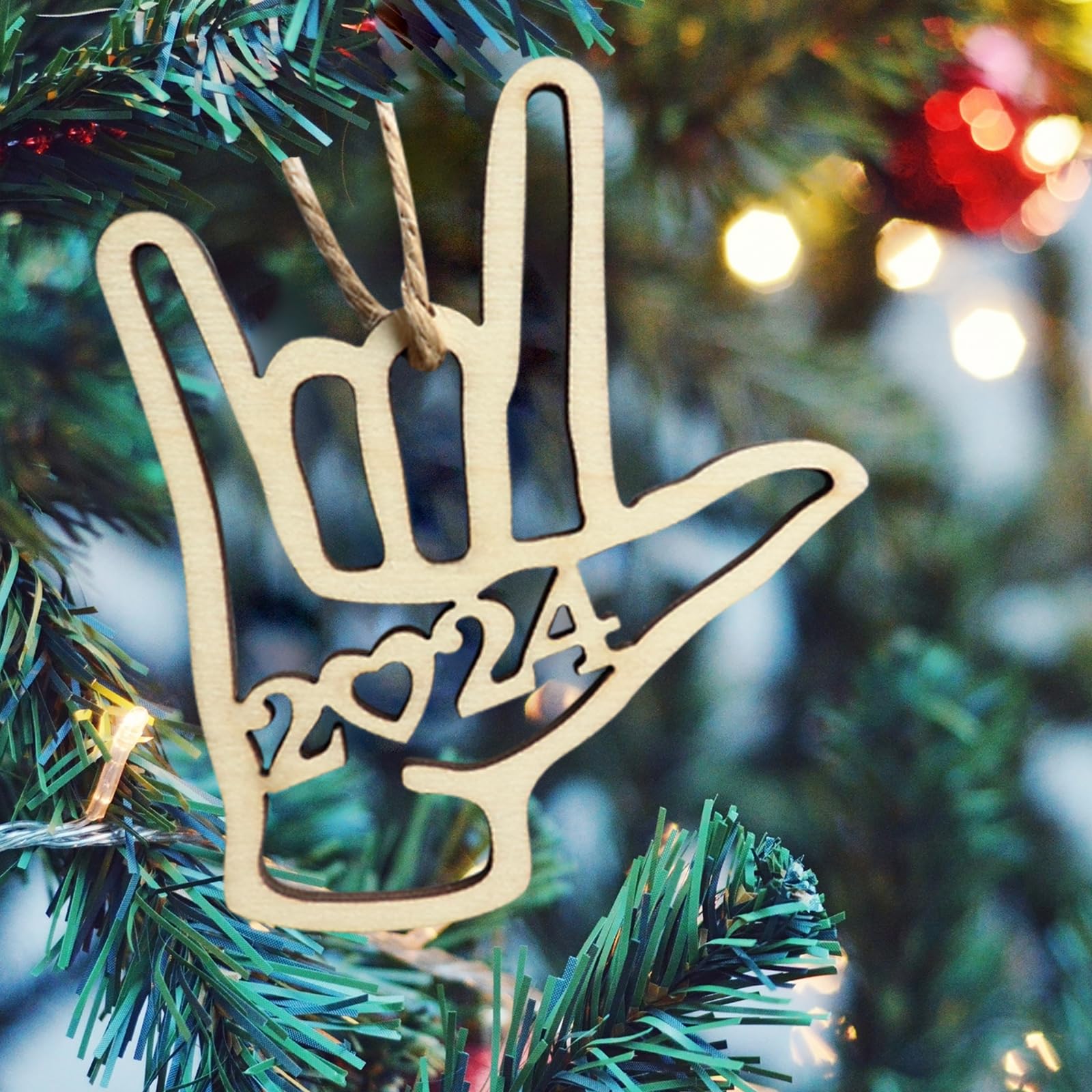 Asl Christmas Ornaments Funny ASL Christmas Tree Sign Language Xmas