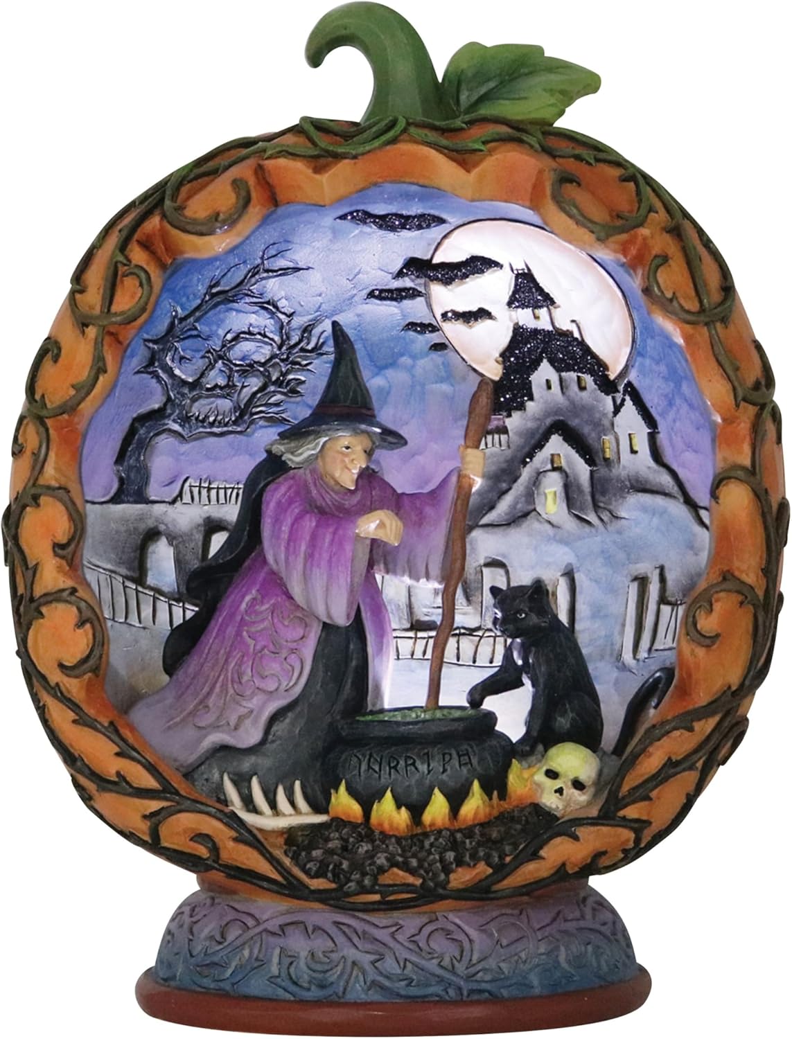 Amazon.com: Enesco Jim Shore Heartwood Creek Halloween Pumpkin Diorama ...