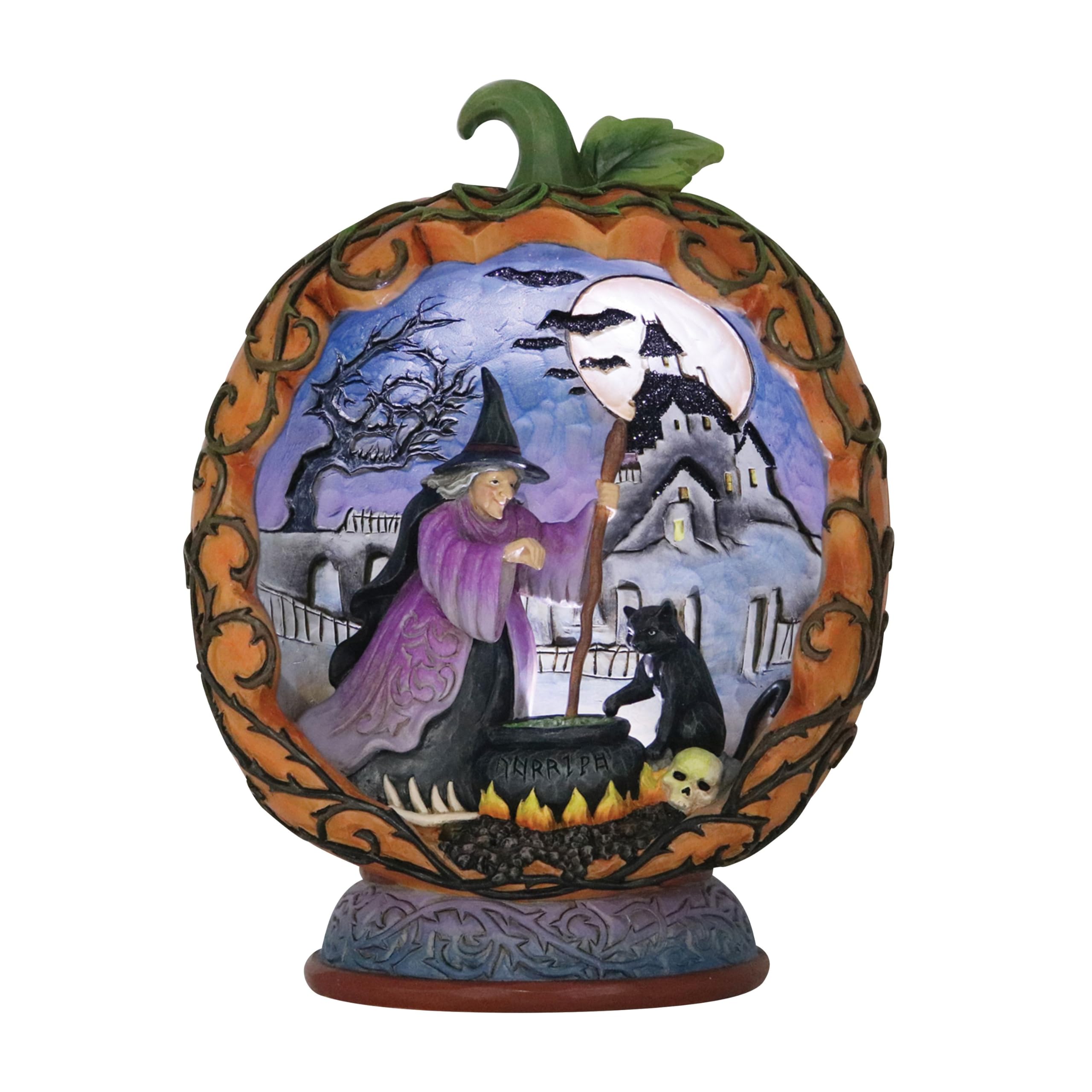 Amazon.com: Enesco Jim Shore Heartwood Creek Halloween Pumpkin Diorama ...