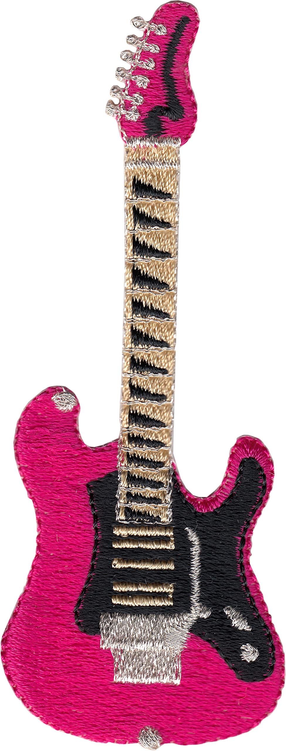 Amazon.com: Pink Fender Stratocaster Guitar - Embroidered Iron On Patch ...