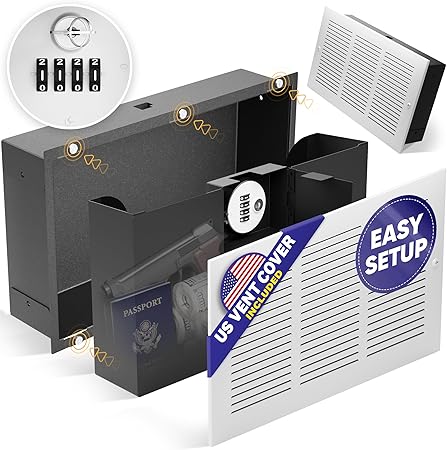 Elder Welder® Hidden Wall Safe with Air Vent Cover | Easy to Install ...