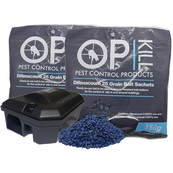 Buy Opkill Professional Rat & Mouse Killer Kit Poison Grain Twin Pack ...