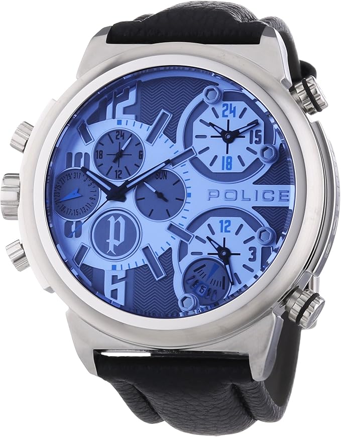 Police Python Men's Quartz Watch with Grey Dial Chronograph Display and ...