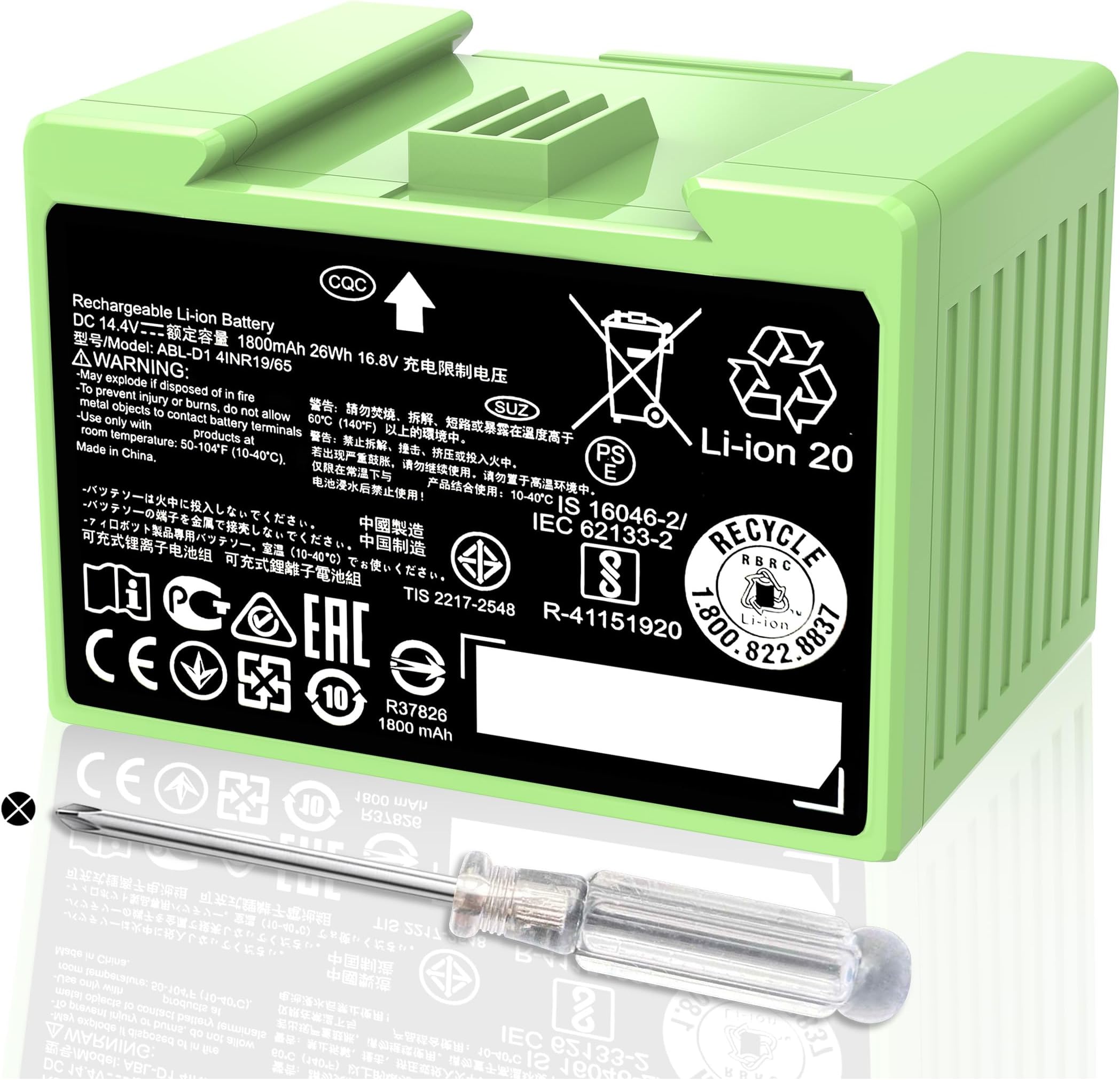 Amazon.com: BOWEIRUI Battery for iRobot Roomba i7 i7+ 7150 7550 e5 e6 ...