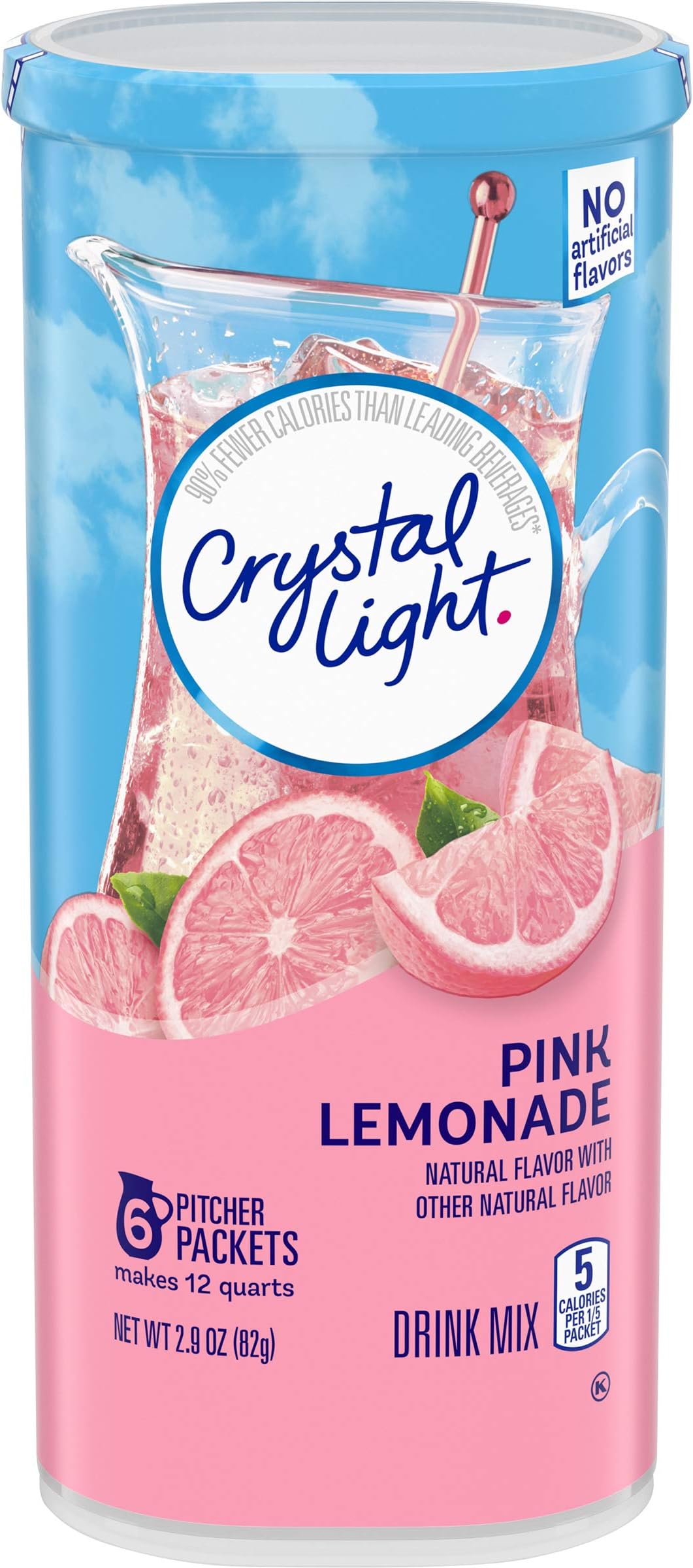 Amazon.com : Crystal Light Pure Energy Tropical Citrus On-The-Go Powdered Drink Mix 48 Count ...