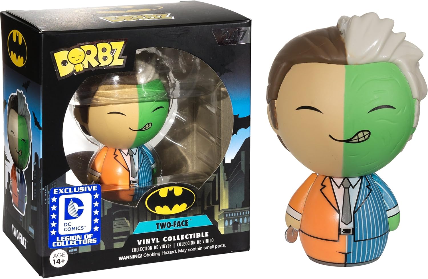 Two-Face (Legion of Collectors Exclusive): Funko Dorbz x Batman Vinyl ...