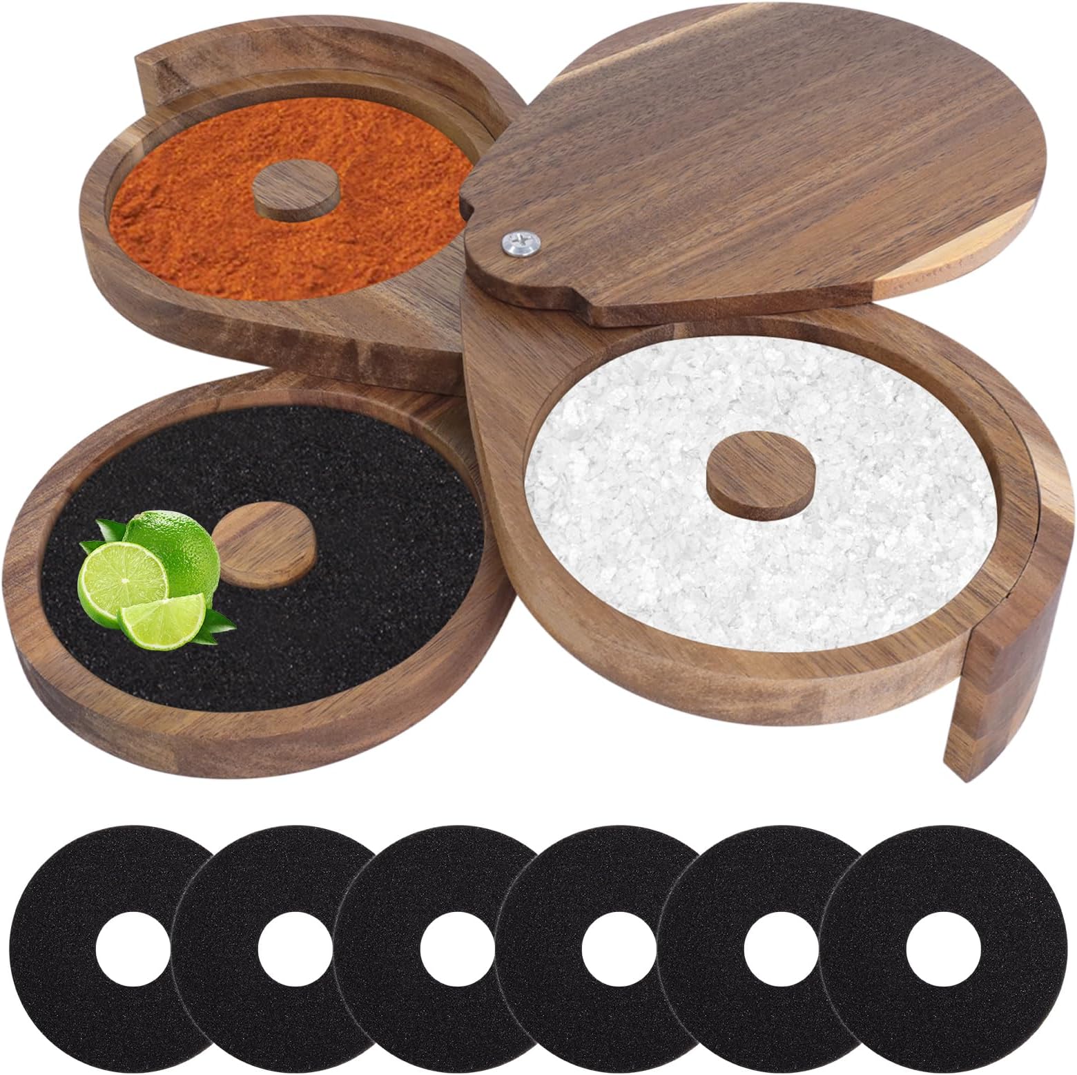 Amazon.com | NEONSOLIS Margarita Salt Rimmer Set – 3-Tier Salt Rimmer ...