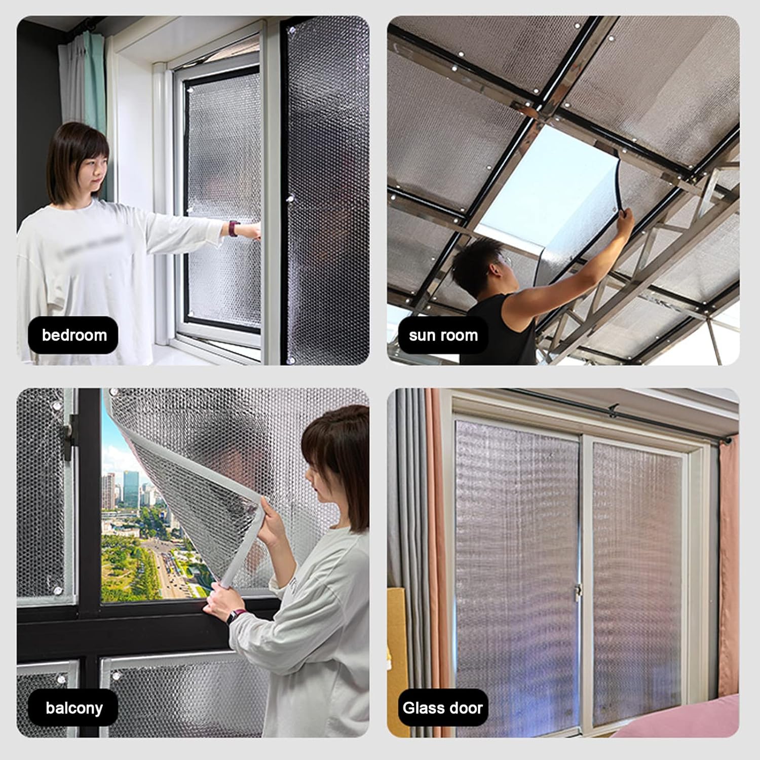 Double Aluminium Bubble Insulation Foil Window Film,Radiant Barrier ...