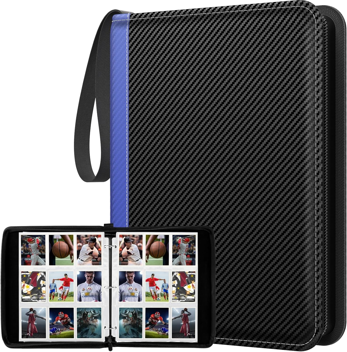 Amazon.com: Trading Card Binder With Sleeves, 720 Double Sided Pocket ...
