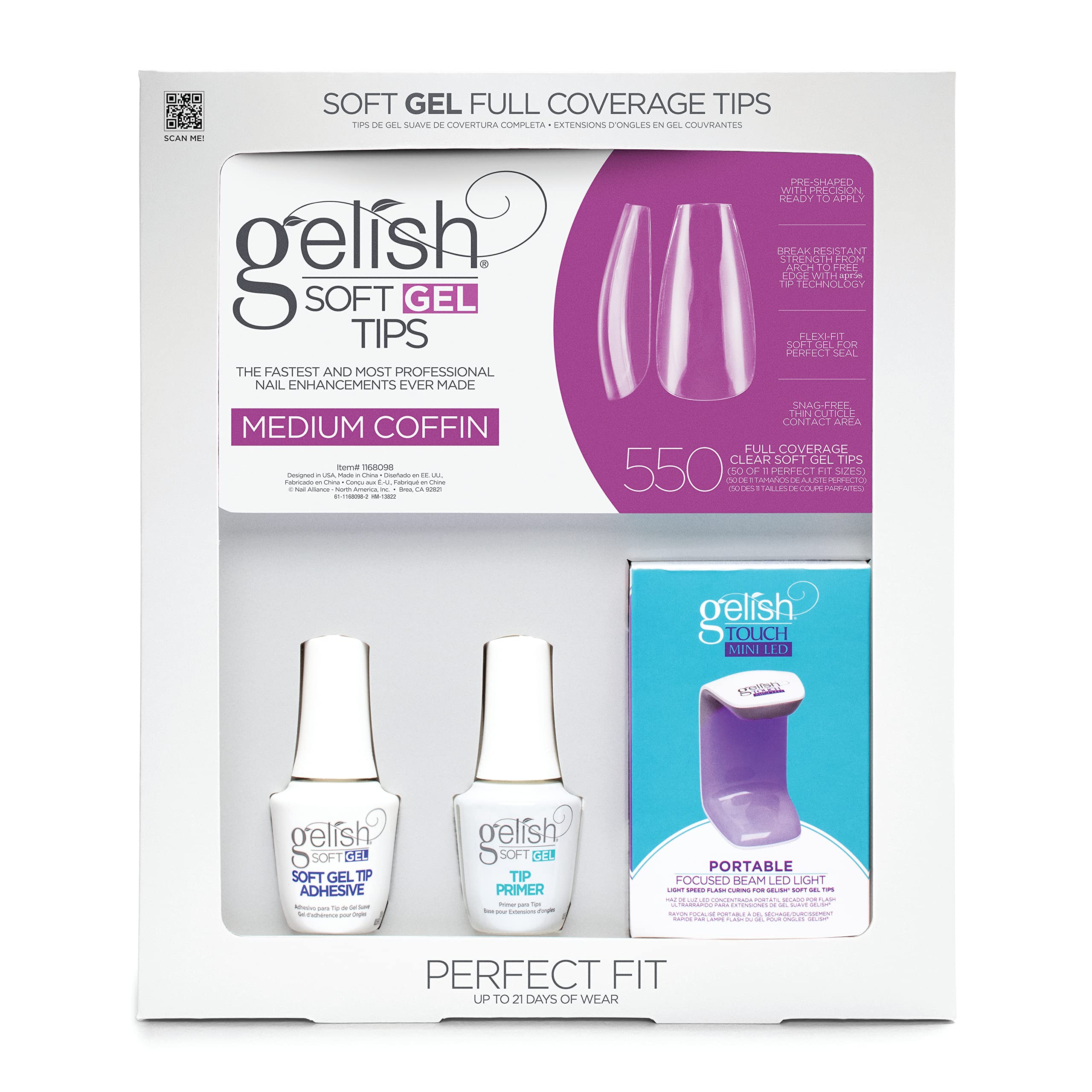 Amazon.com: Gelish Soft Gel Intro Kit – Complete Gel Nail Extension ...