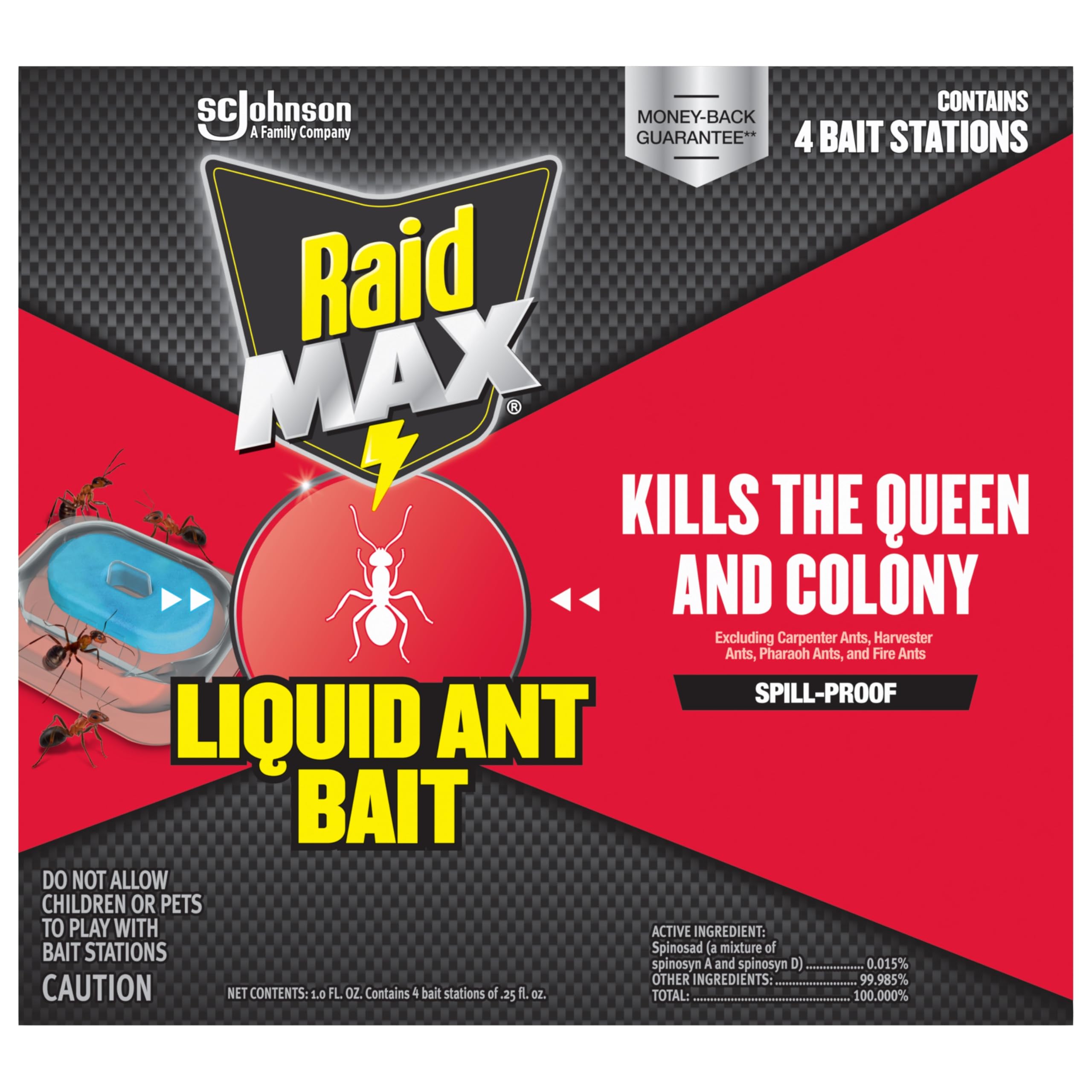 Amazon.com: Raid Max Liquid Ant Bat; Kills Ants Where They Breed, For ...