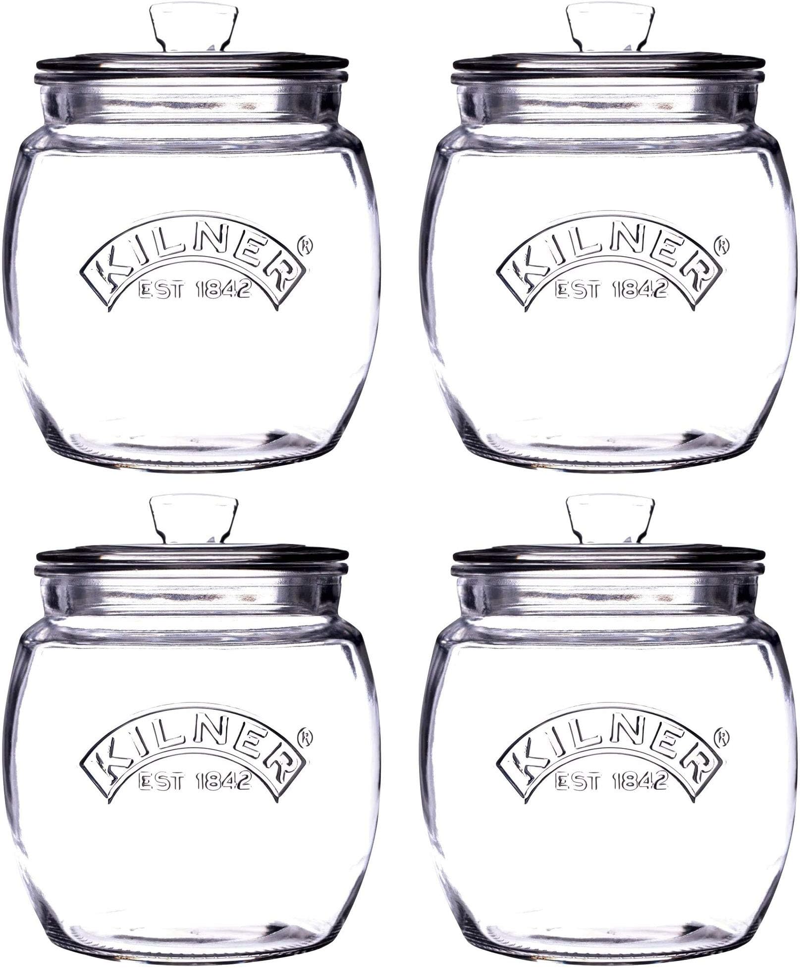 Kilner Twist Top Fruit Preserve Jar 0.4 Litre Transparent (Pack of 4 ...